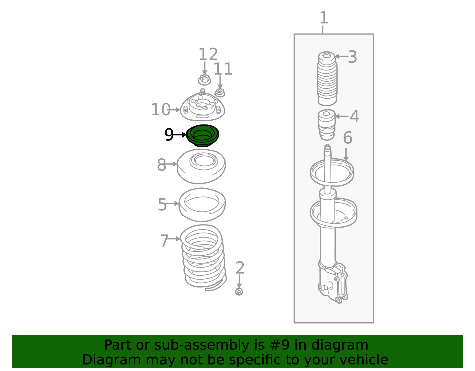 Hyundai - 54612-2C000 - Bearing - 2003-2012 Hyundai | OEM Hyundai Parts ...