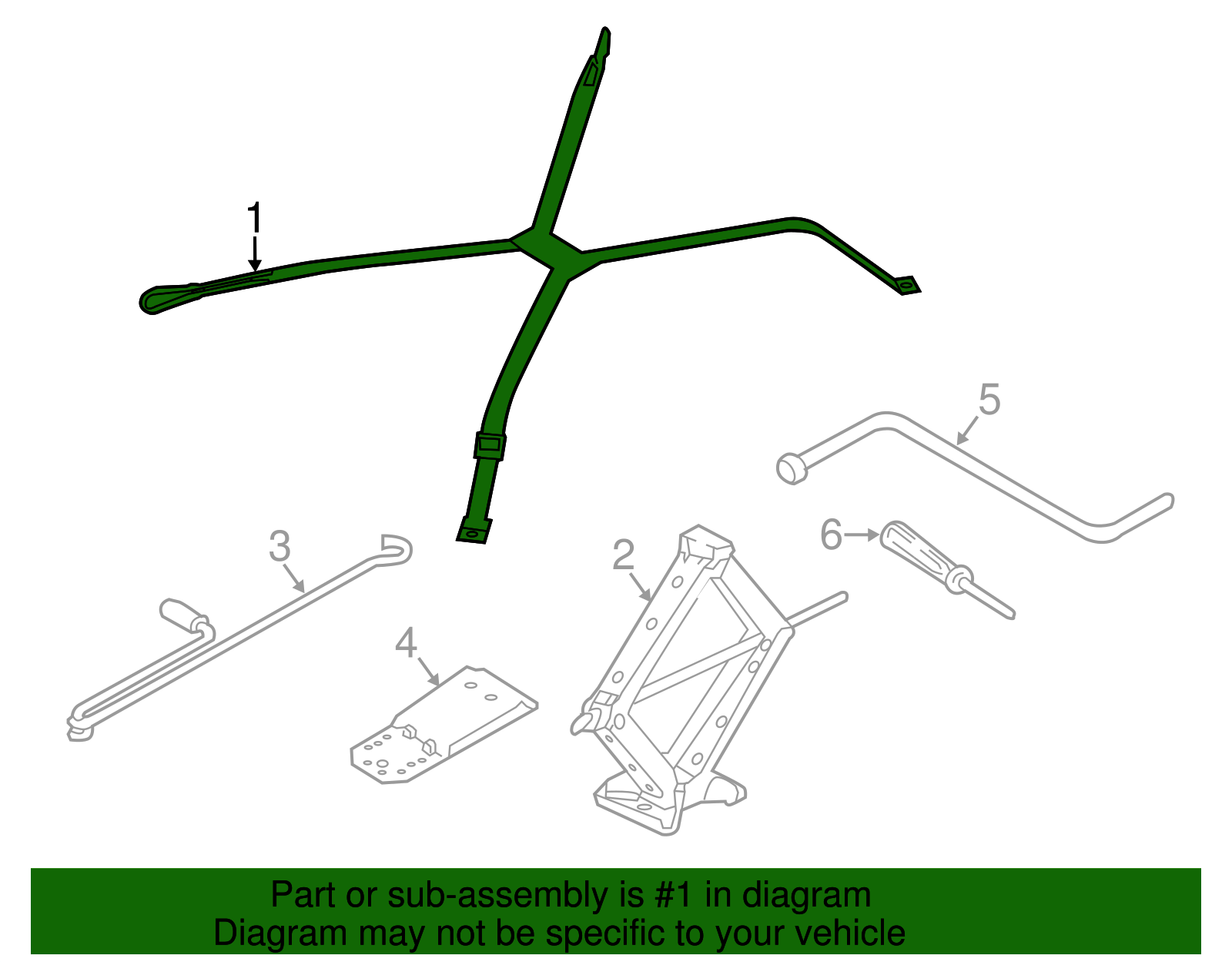 Genuine BMW 71-10-6-877-573 | Hold Down Strap | FREE Shipping on Most ...