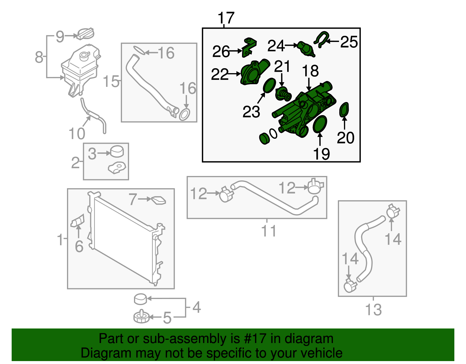 25600-2G545 - Thermostat Unit 2011-2013 Kia | Kia.Parts Store