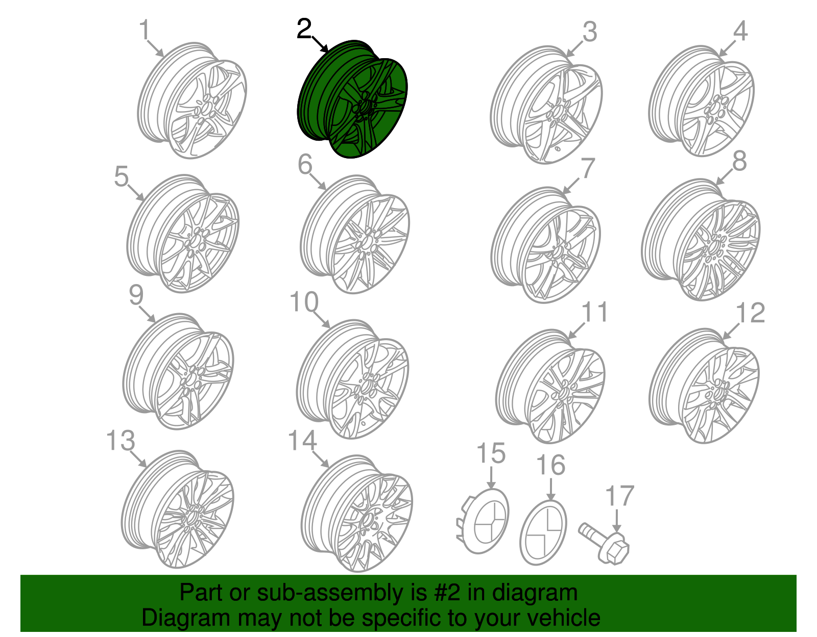 36-11-6-779-793 - Wheel Alloy - 2008-2013 BMW | Buy BMW Parts Now