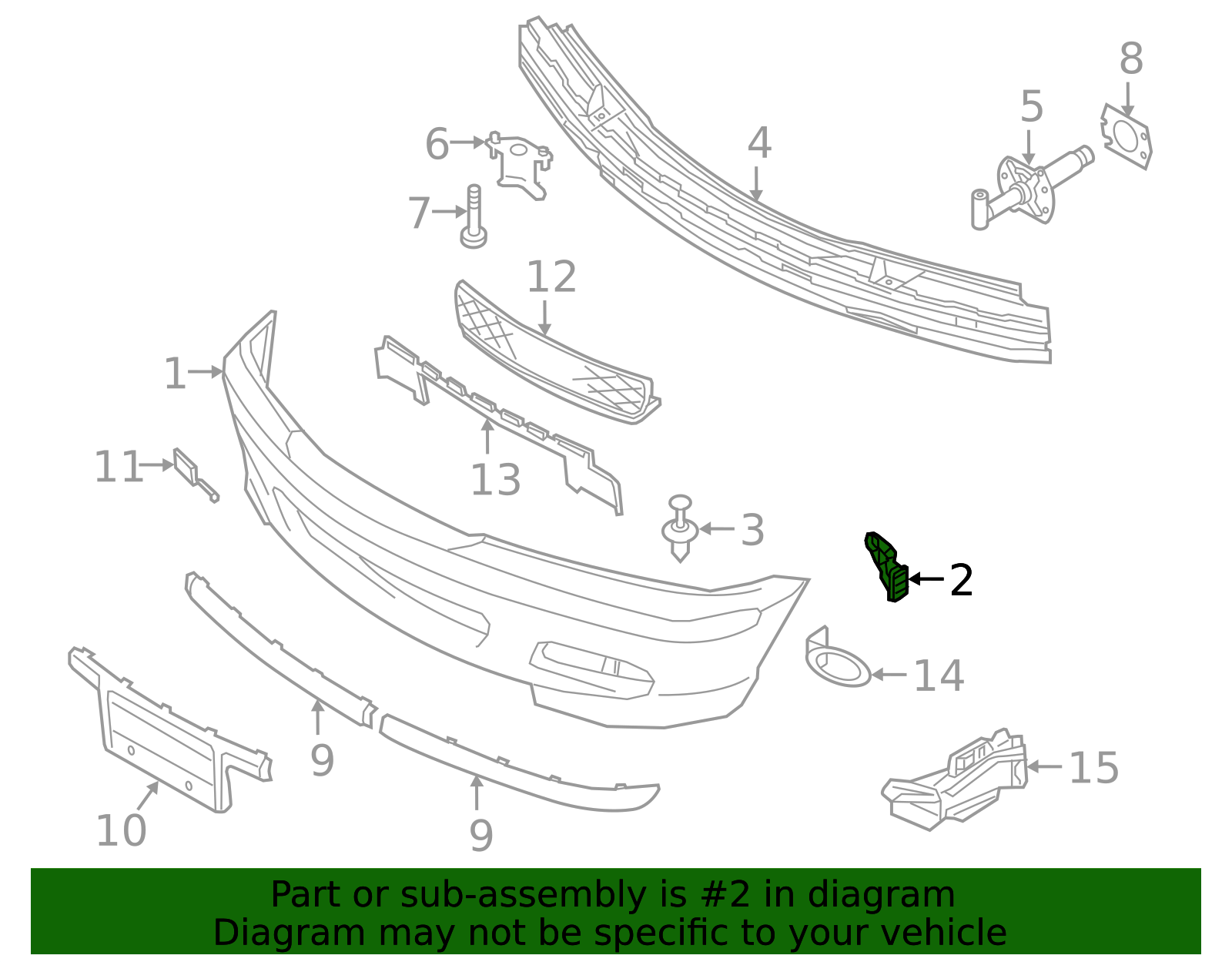 2002-2005 BMW Bumper Cover Support 51117895415 | OEM Parts Online