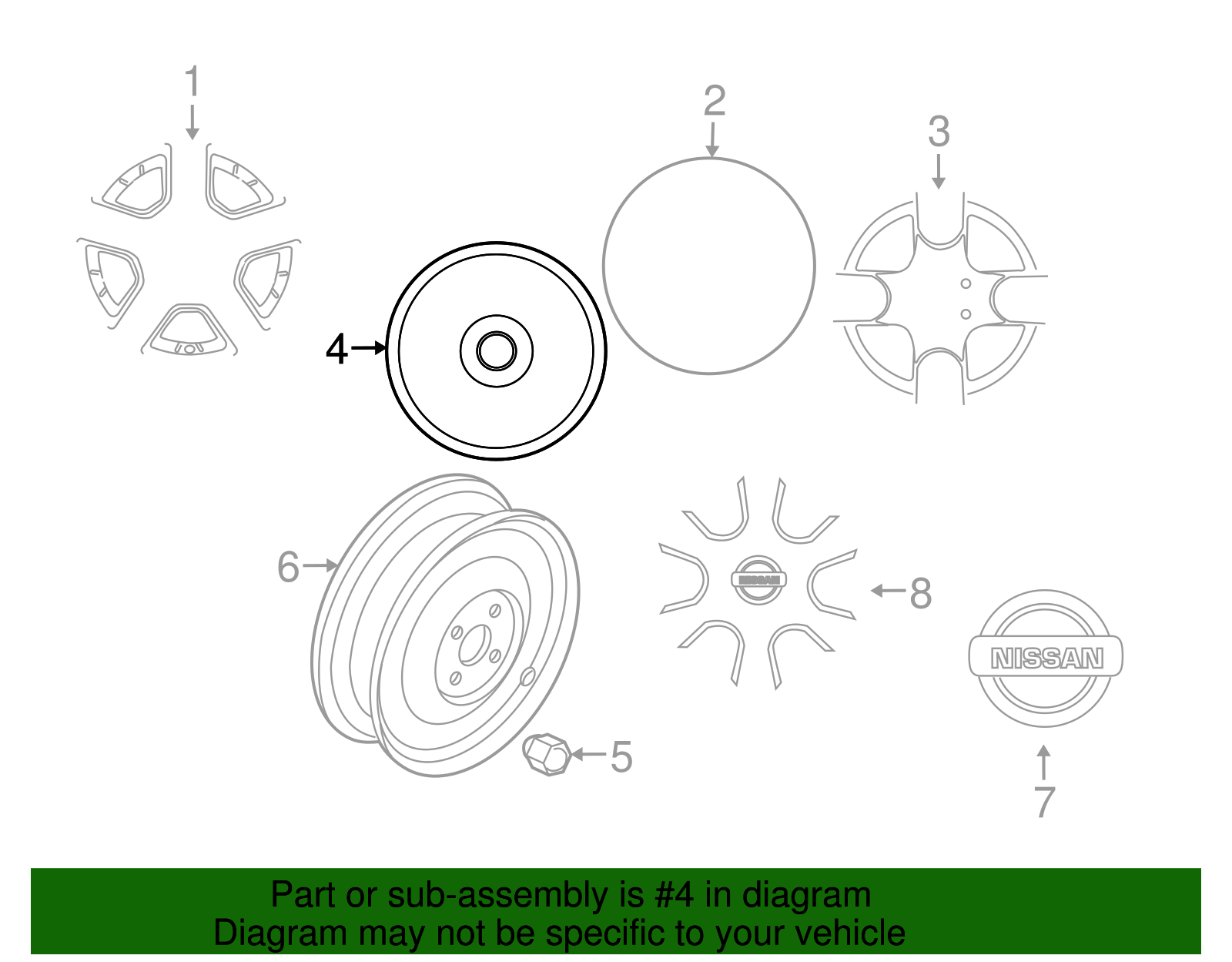 2005-2025 Nissan Wheel, Steel 40300-EA400 | Sullivan Brothers Nissan