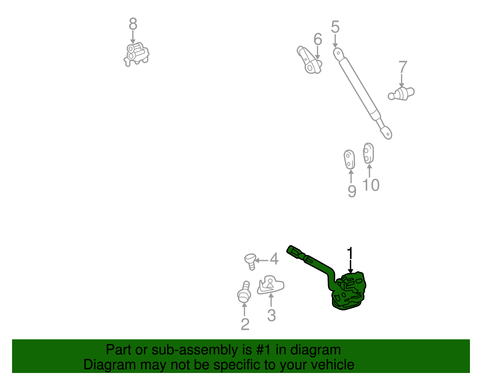 69350-08020 - Lock Assembly - 2011-2020 Toyota Sienna | Nucar Toyota Parts
