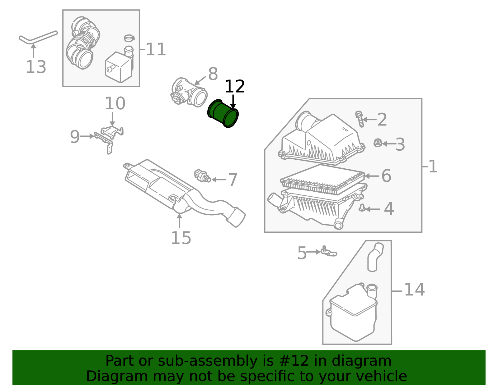 0K2A5-13222 - Intake Hose Kia.Parts Store