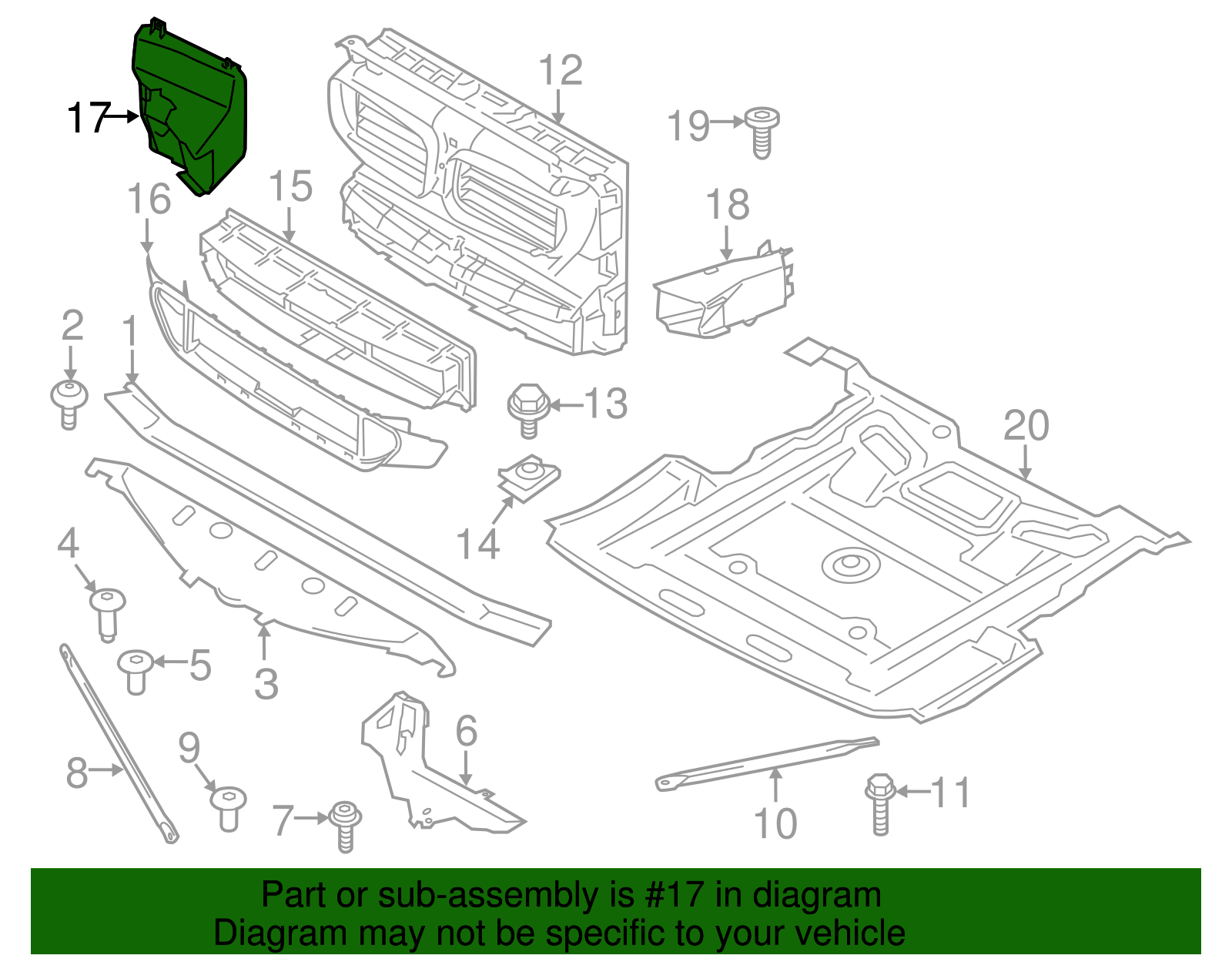 51748051235 - 2010-2017 BMW Cooling Duct (51-74-8-051-235) | BMW of ...