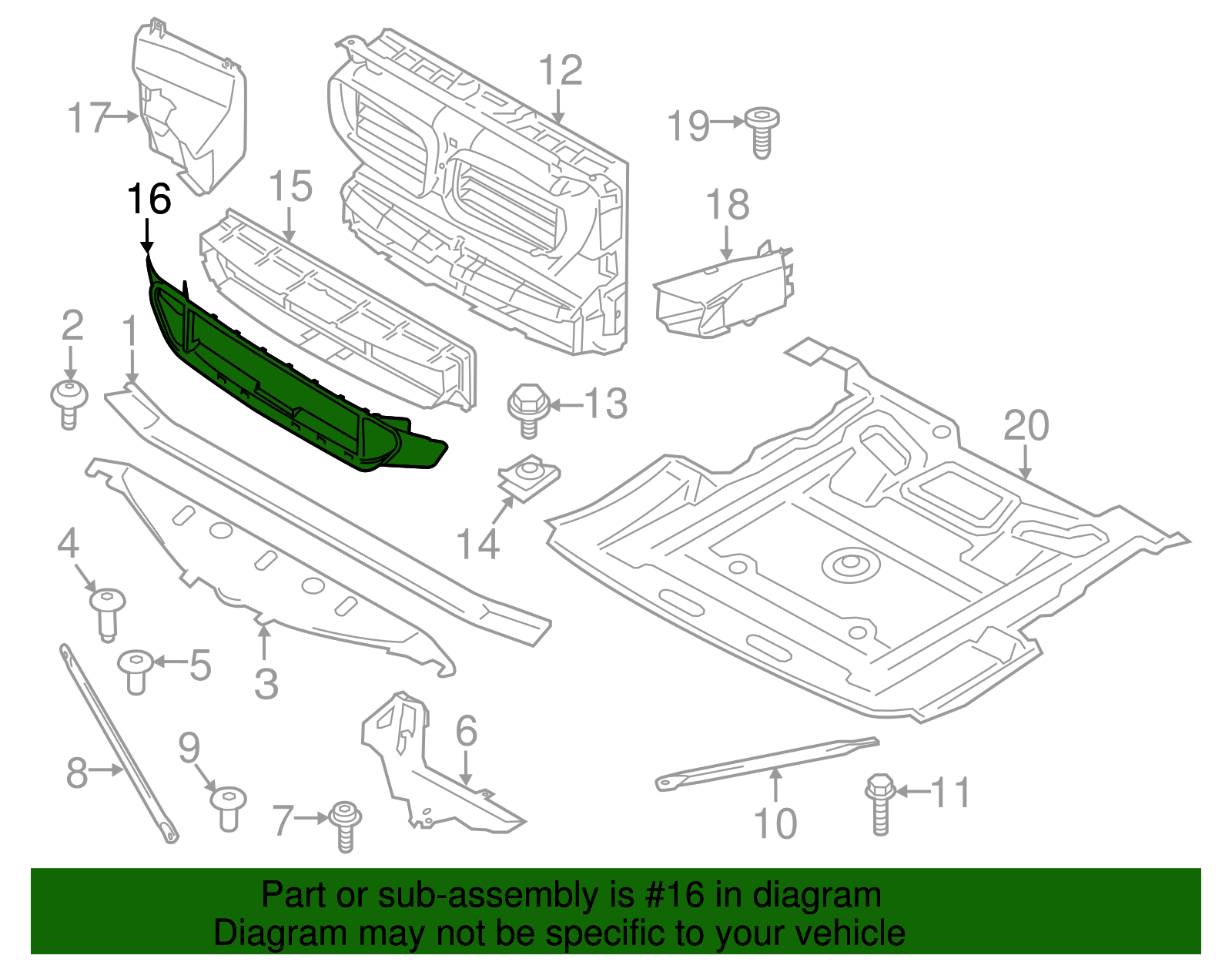 51-11-8-050-036 - High-Quality Frame for 2010-2017 BMW | AutoNation Parts