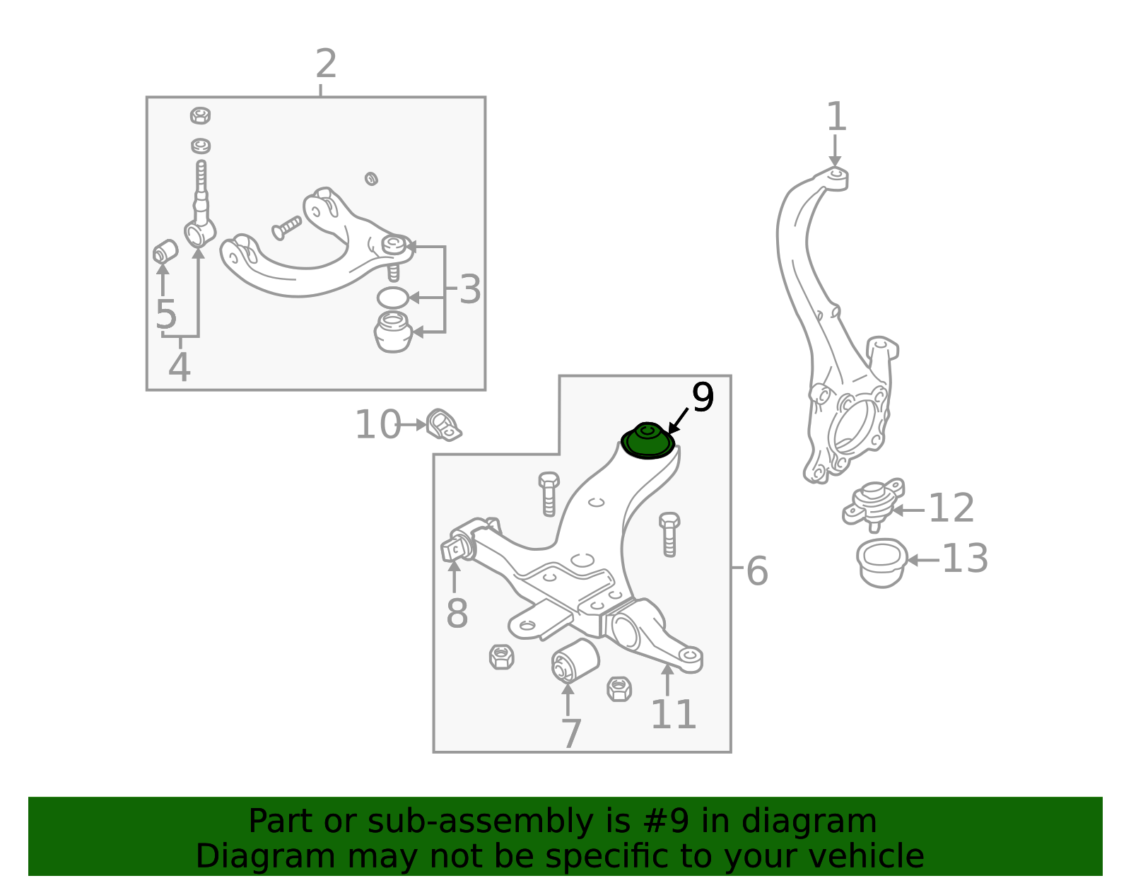 1998-2004 Hyundai Lower Control Arm Rear Bushing 54584-38010 | MotorMotor