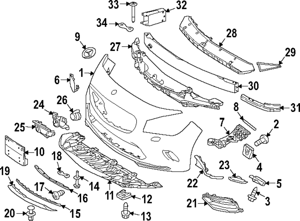 117-885-50-01 - Lower Trim 2018-2019 Mercedes-Benz CLA 250 | Mercedes ...