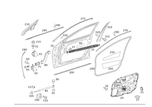 221-720-07-16 - Door Check 1954-2013 Mercedes-Benz | Mercedes-Benz USA ...