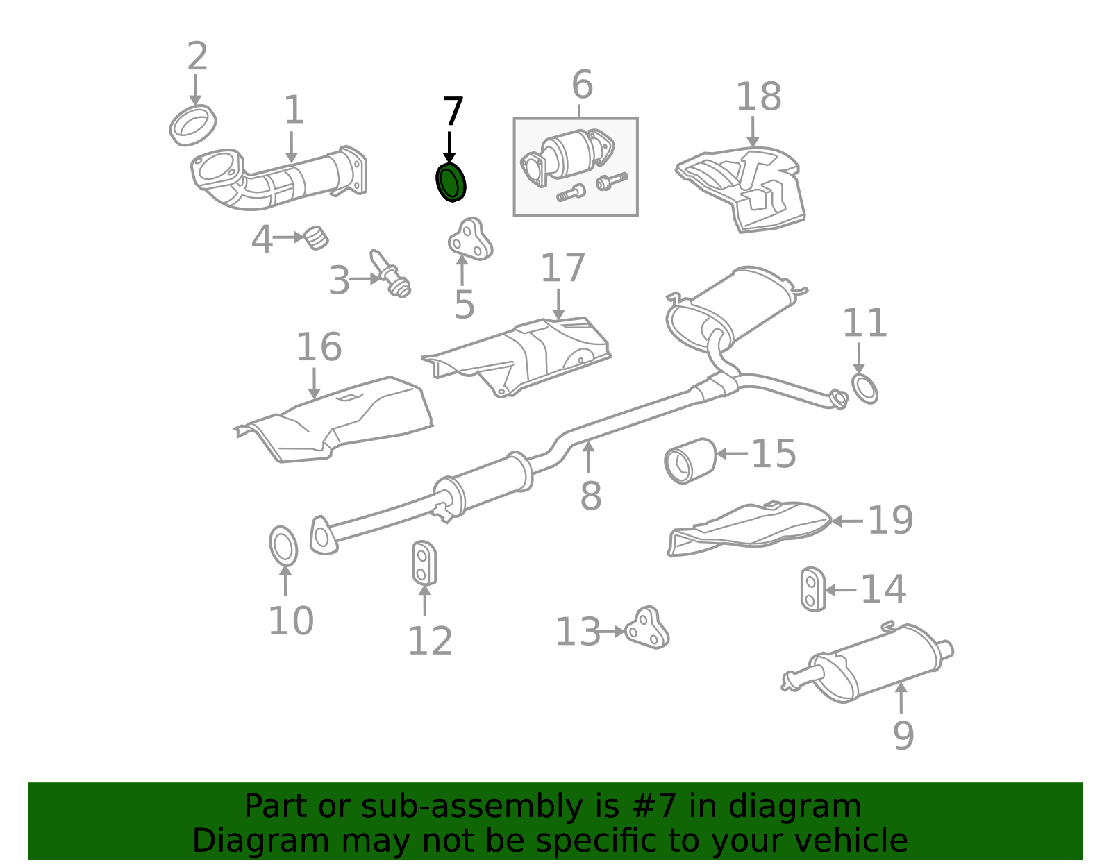 18302-SP0-003 - Catalytic Converter Gasket 1995-2025 Acura | Curry ...