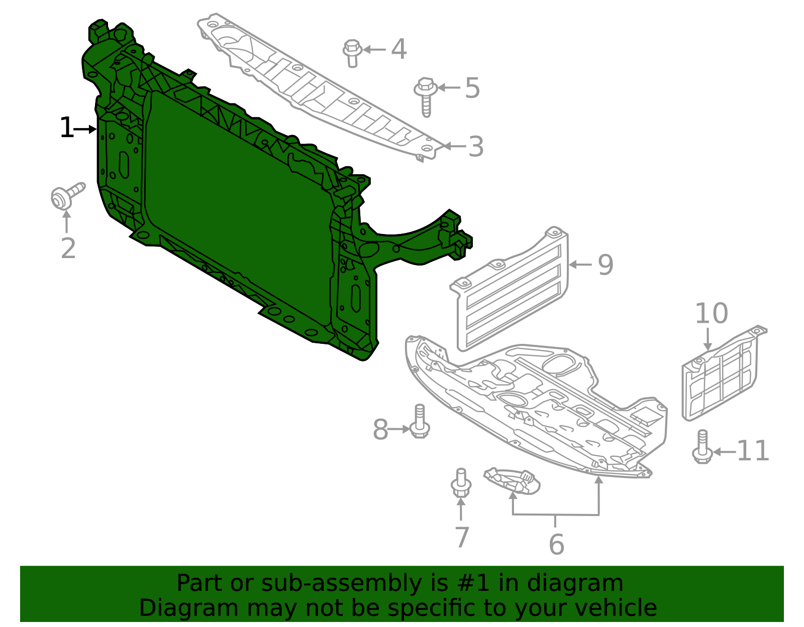 2011-2016 Kia Sportage OEM NEW 11-16 Kia Sportage 4-Door Base Front End ...