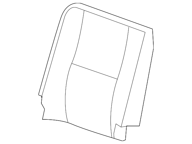 2007-2013 GM Light Titanium Rear Seat Back Cushion Cover 22814501 ...