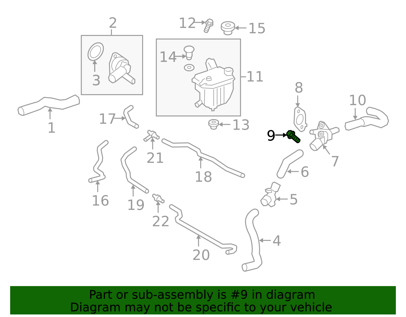2003-2025 Toyota Engine Coolant Temperature Sensor 89422-33030 | OEM ...
