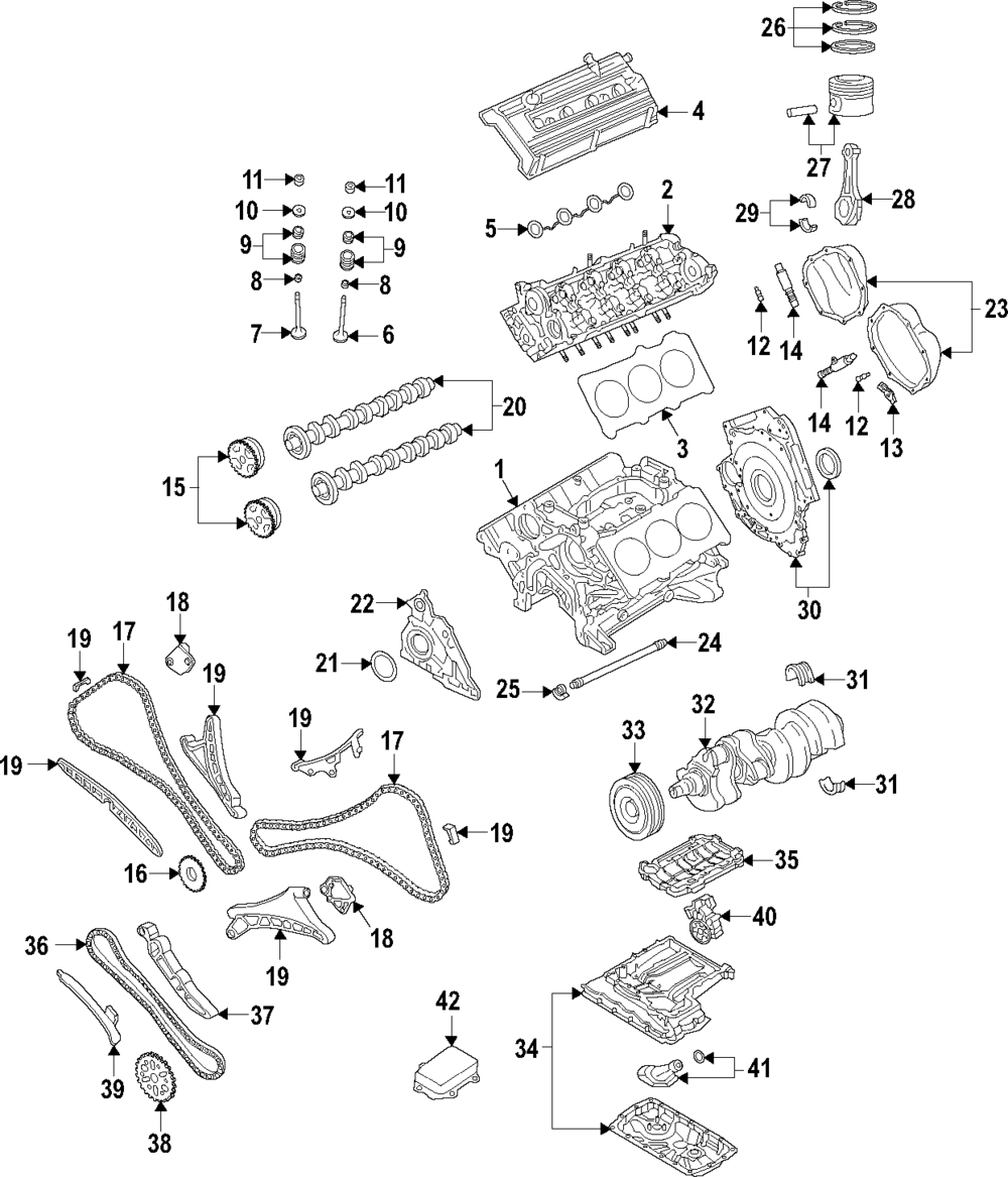 2018-2025 Audi Engine Timing Chain Tensioner 06M-109-509-M | OEM Parts ...