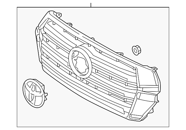 2020-2021 Toyota Land Cruiser Grille PZ327-60133 | Toyota Parts Center