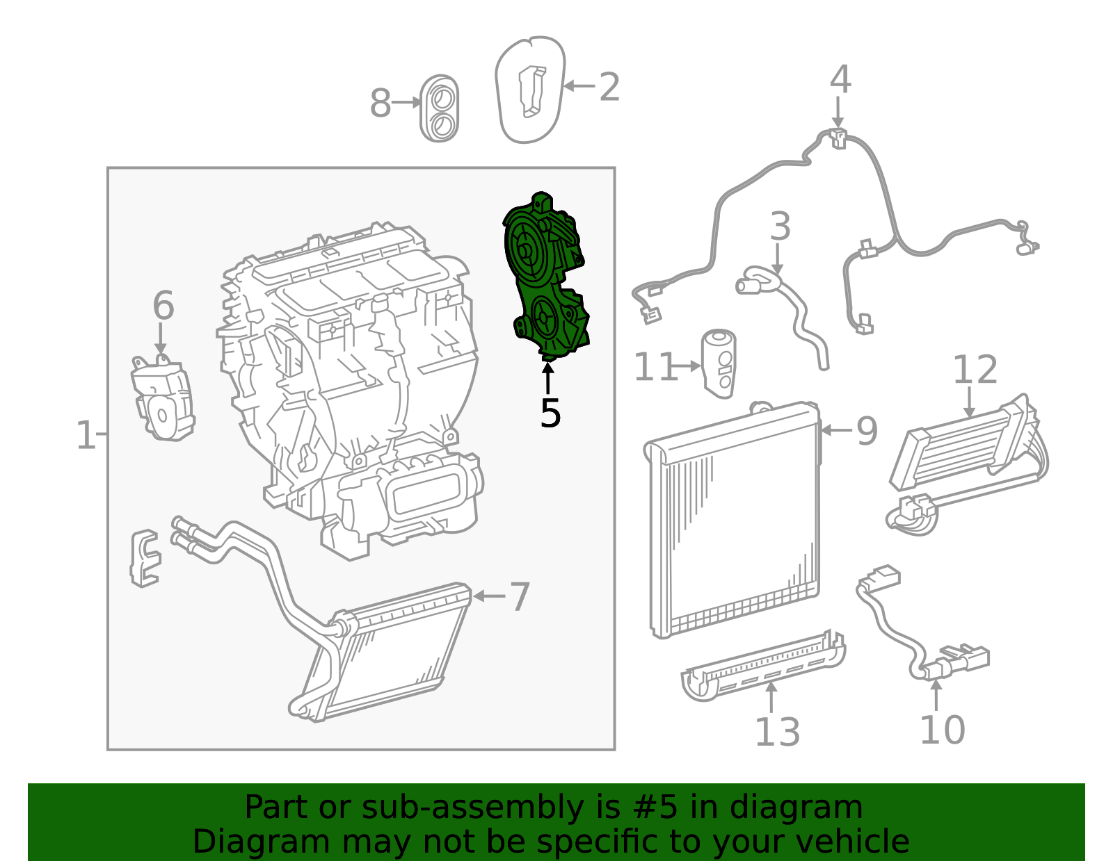 2005-2019 Toyota 2005-2019 Toyota - HVAC Air Inlet Door Actuator 87106 ...