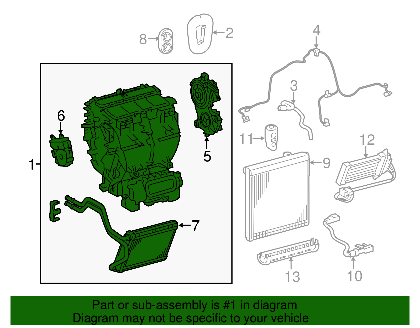 2008-2019 Toyota Highlander Heater Assembly 87050-0E070 | Toyota Parts ...