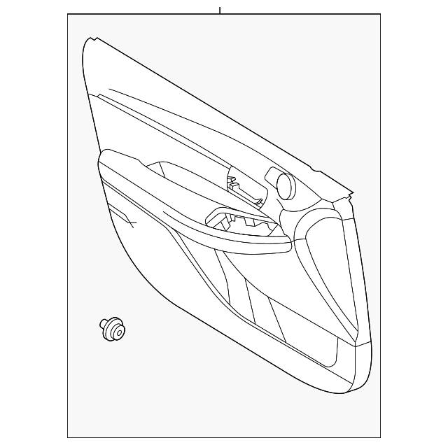 Hyundai - 82306-L0000-NNB - Door Trim Panel - 2020-2022 Hyundai Sonata ...