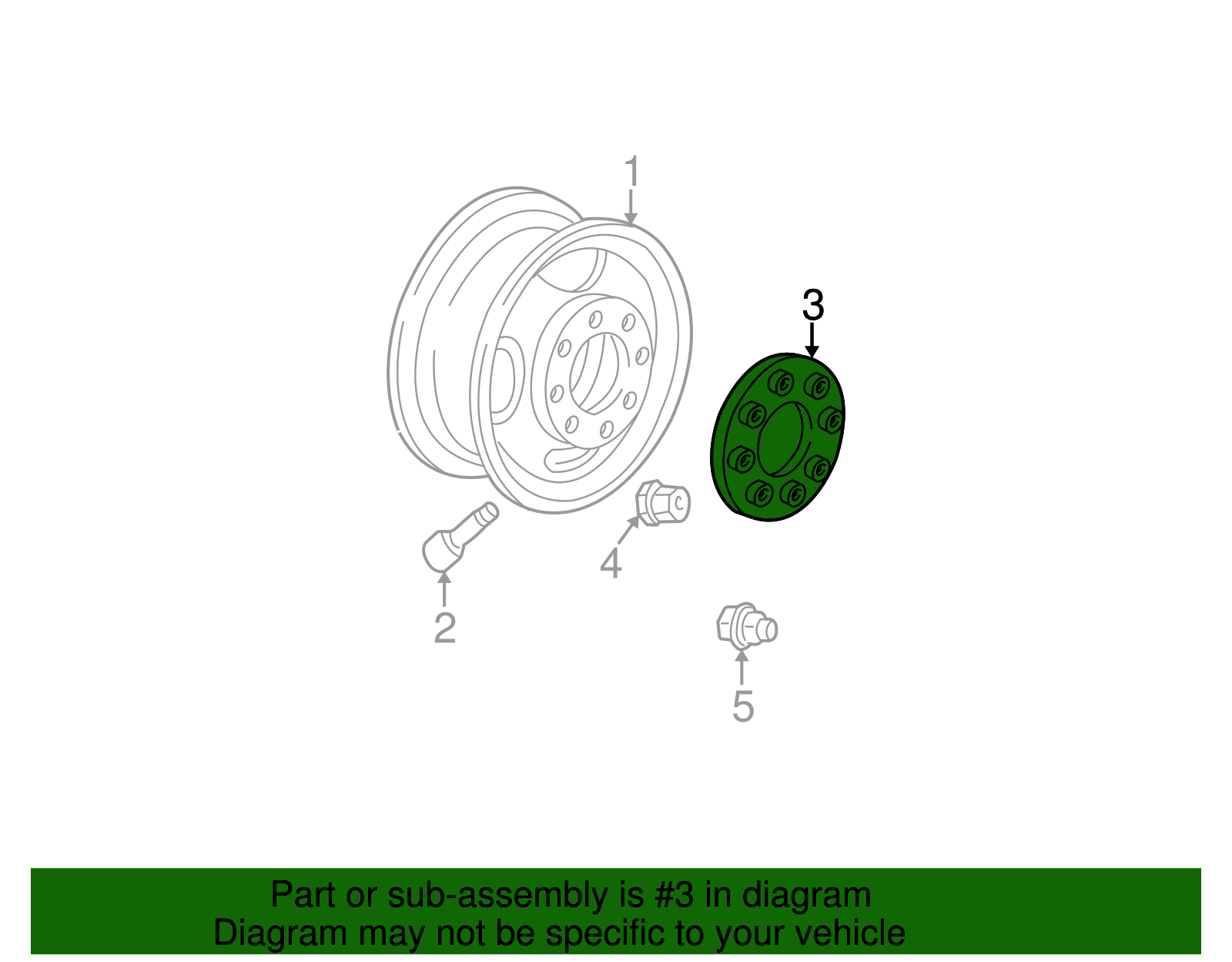 1984-2000 GM Wheel Clamp Ring 00472536 | Capital Chevy Parts