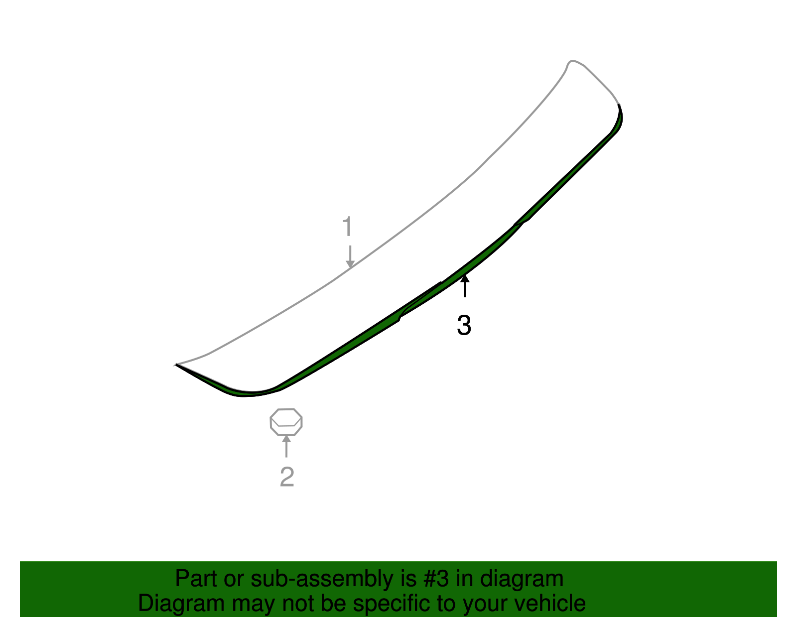 2009-2014 Nissan Maxima High Mount Lamp 26590-9N00A | Nissan Parts Central