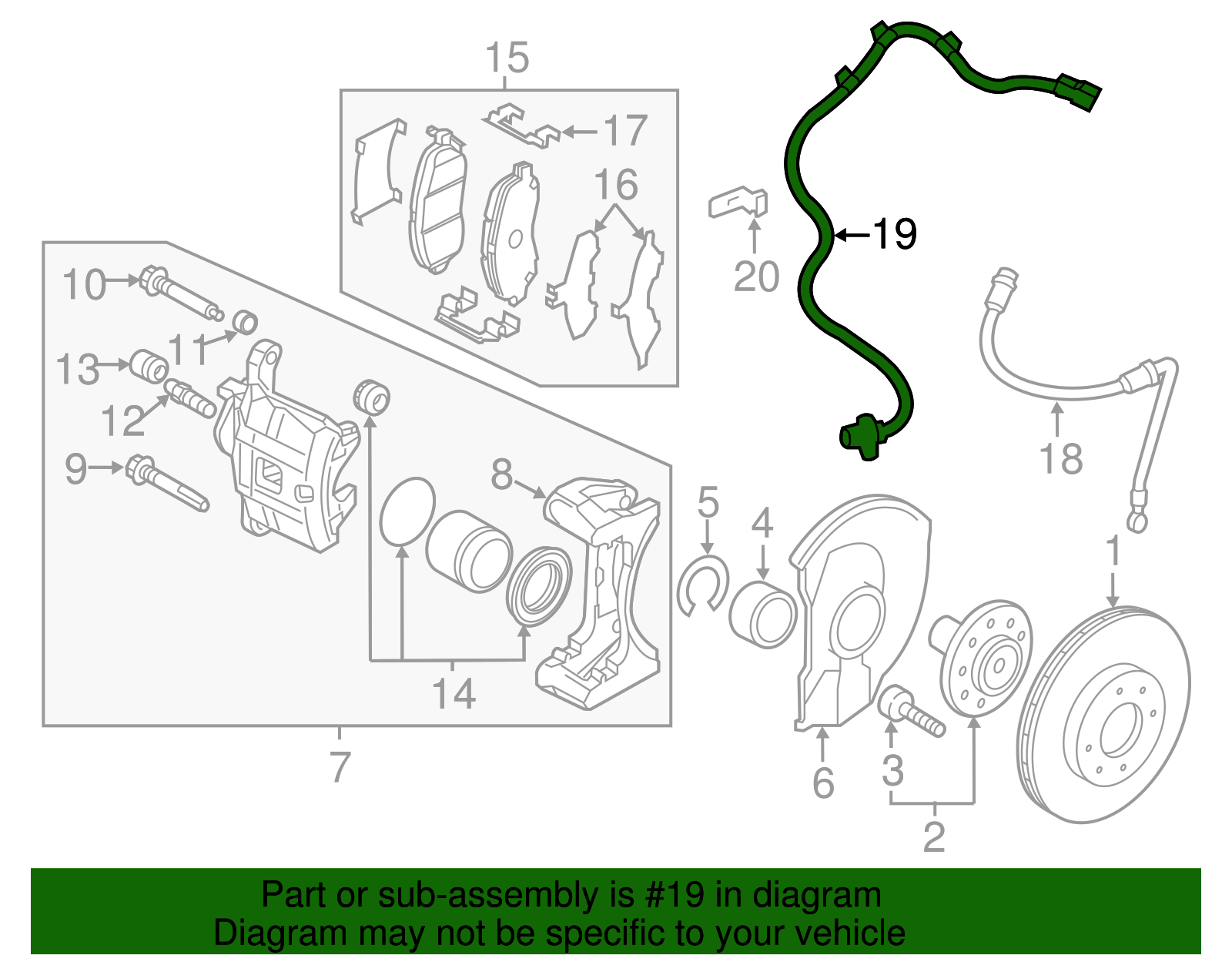 2017-2025 Mitsubishi ABS Wheel Speed Sensor 4670B310 | Factory ...