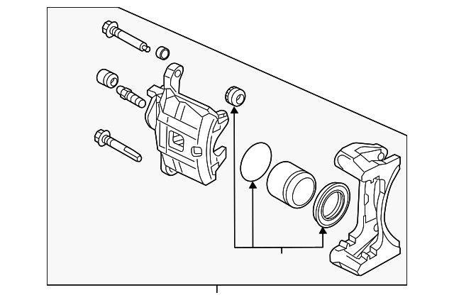 2007-2024 Mitsubishi Caliper Assembly 4605A861 | Mitsubishi Parts Warehouse