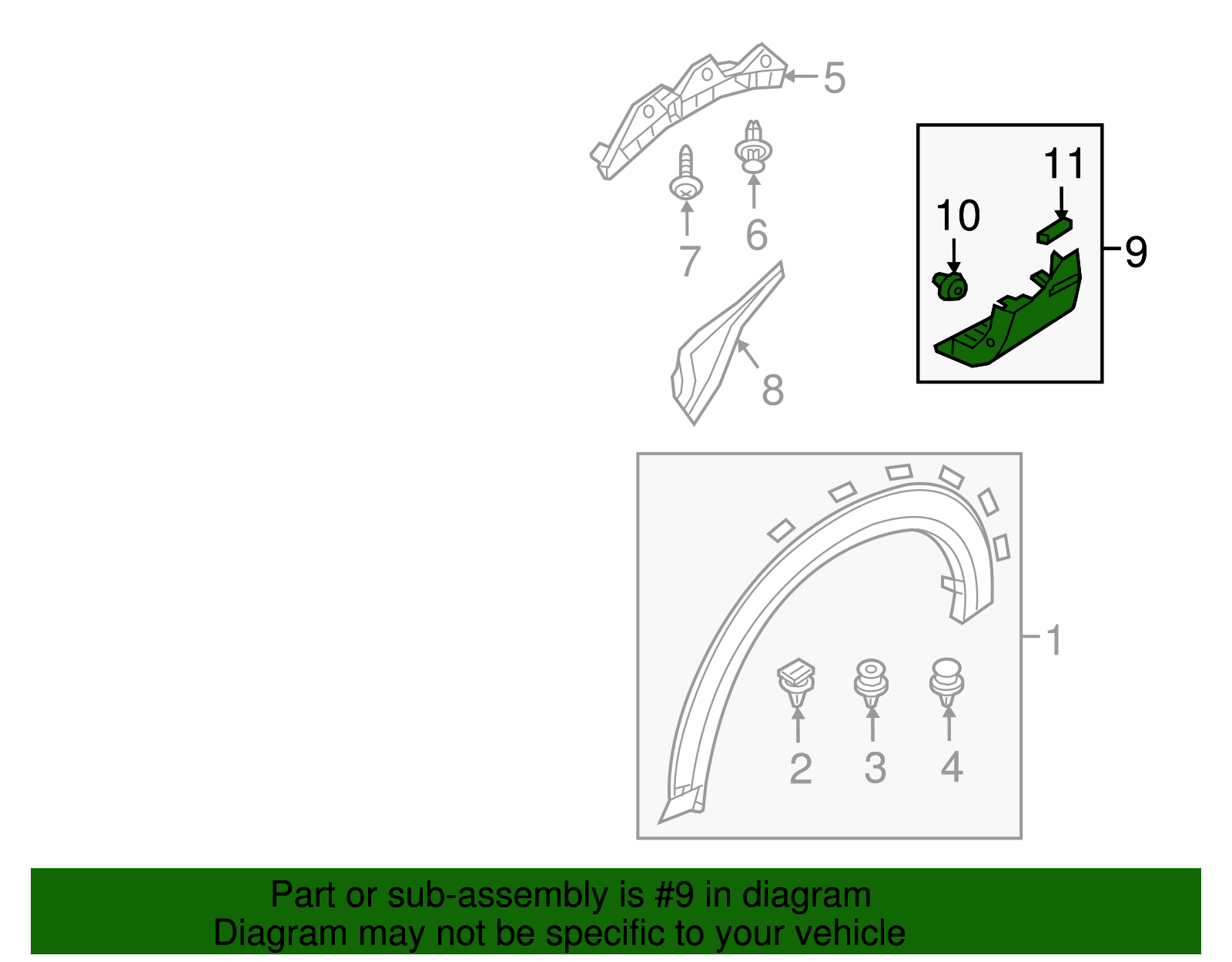 2016-2021 Mazda CX-3 Lower Molding D10E-51-PJ0C | RealMazdaParts.com