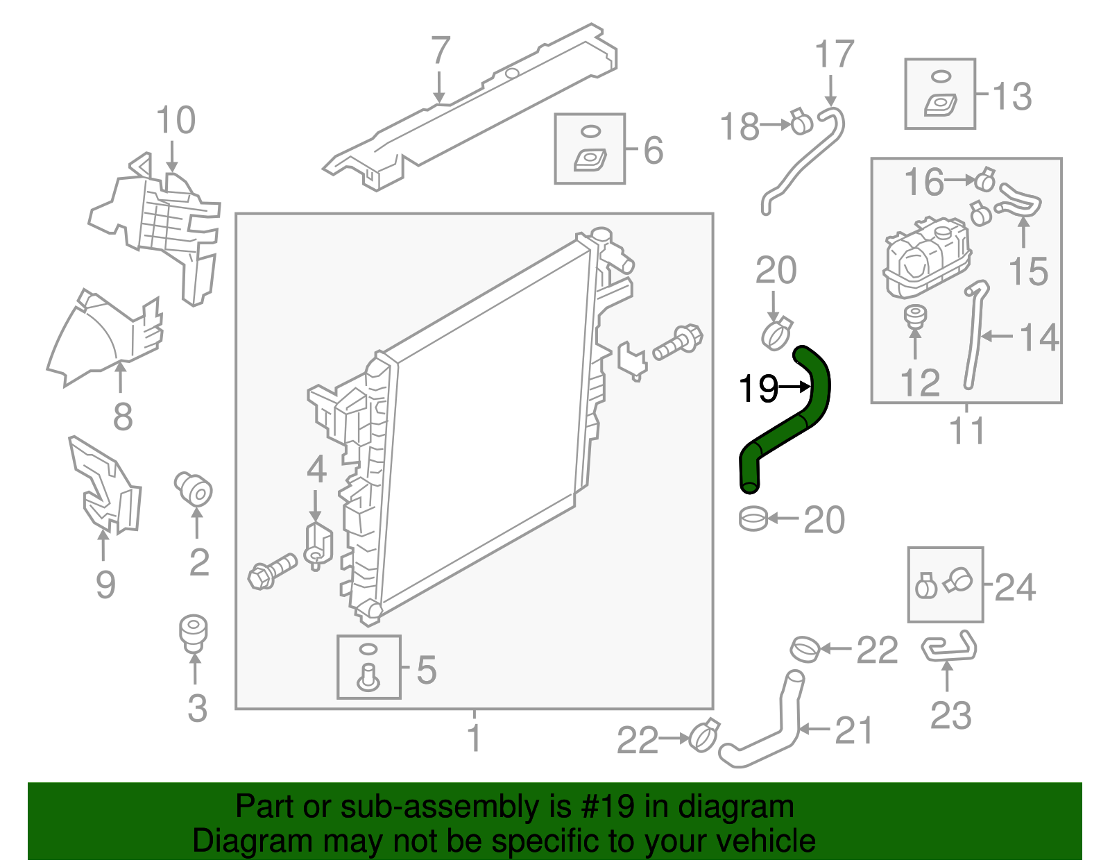 21501-5ZM0A - Upper Hose 2016-2020 Infiniti QX80 | Infiniti of Orland Park