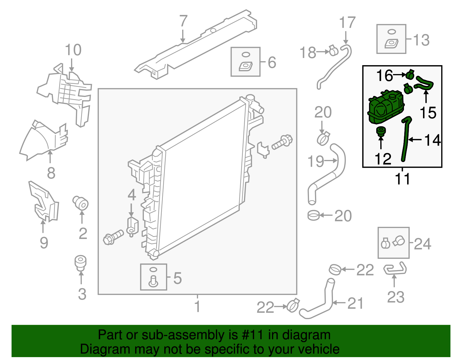 21710-1LA1A - Reservoir Assembly 2011-2020 Infiniti | Infiniti of ...