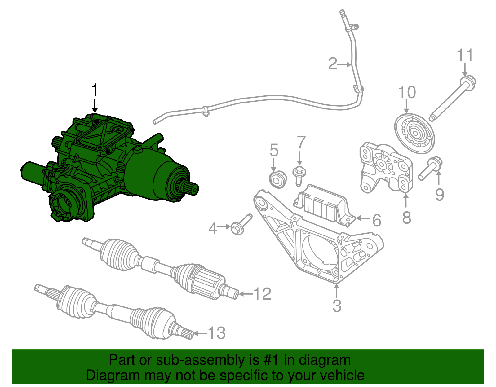2019-2025 Mopar Differential Assembly 53010758AH | Mopar Parts Canada