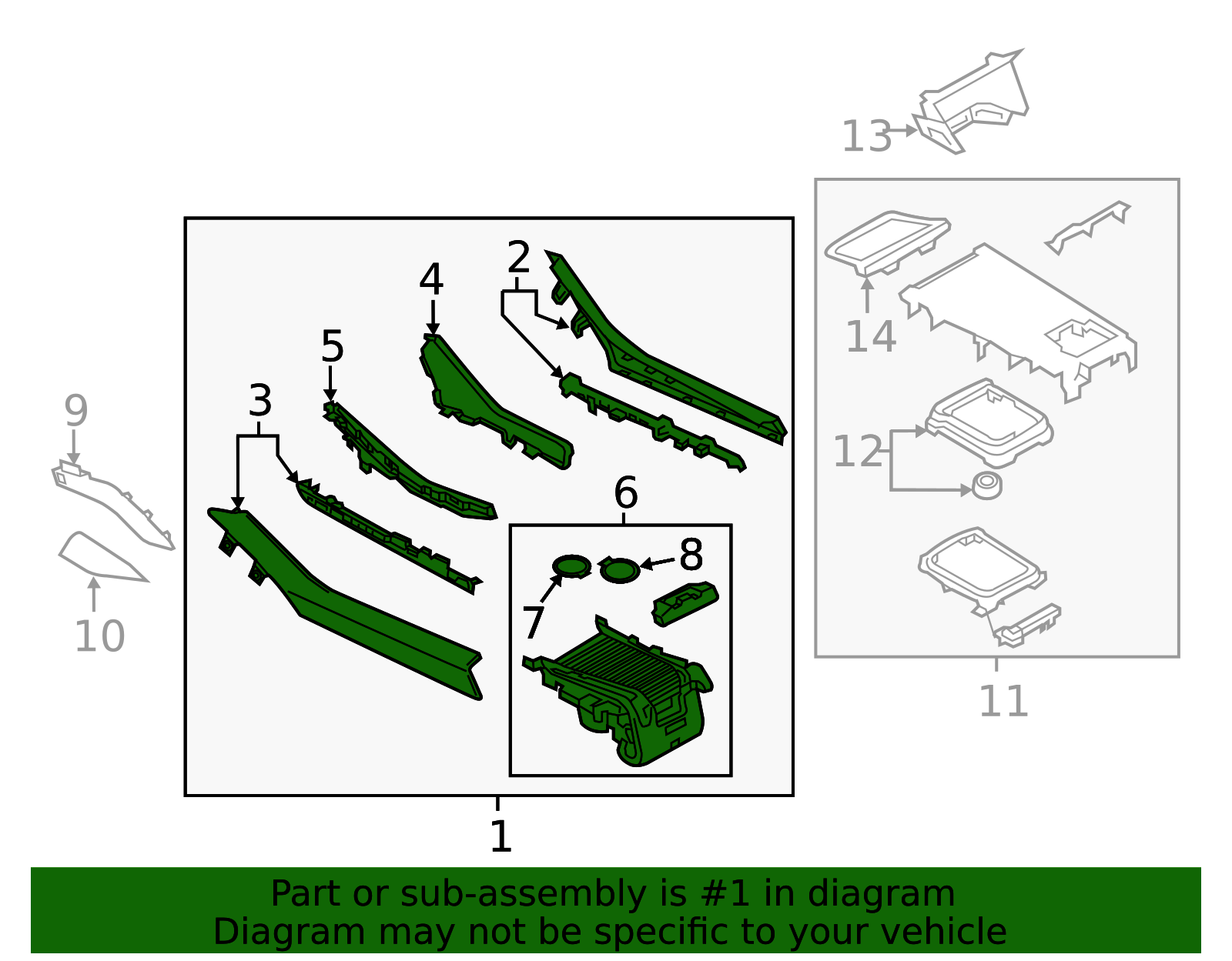 GRF5-64-43Y-02 - Console Assembly - 2018-2021 Mazda 6 | Mazda Swag