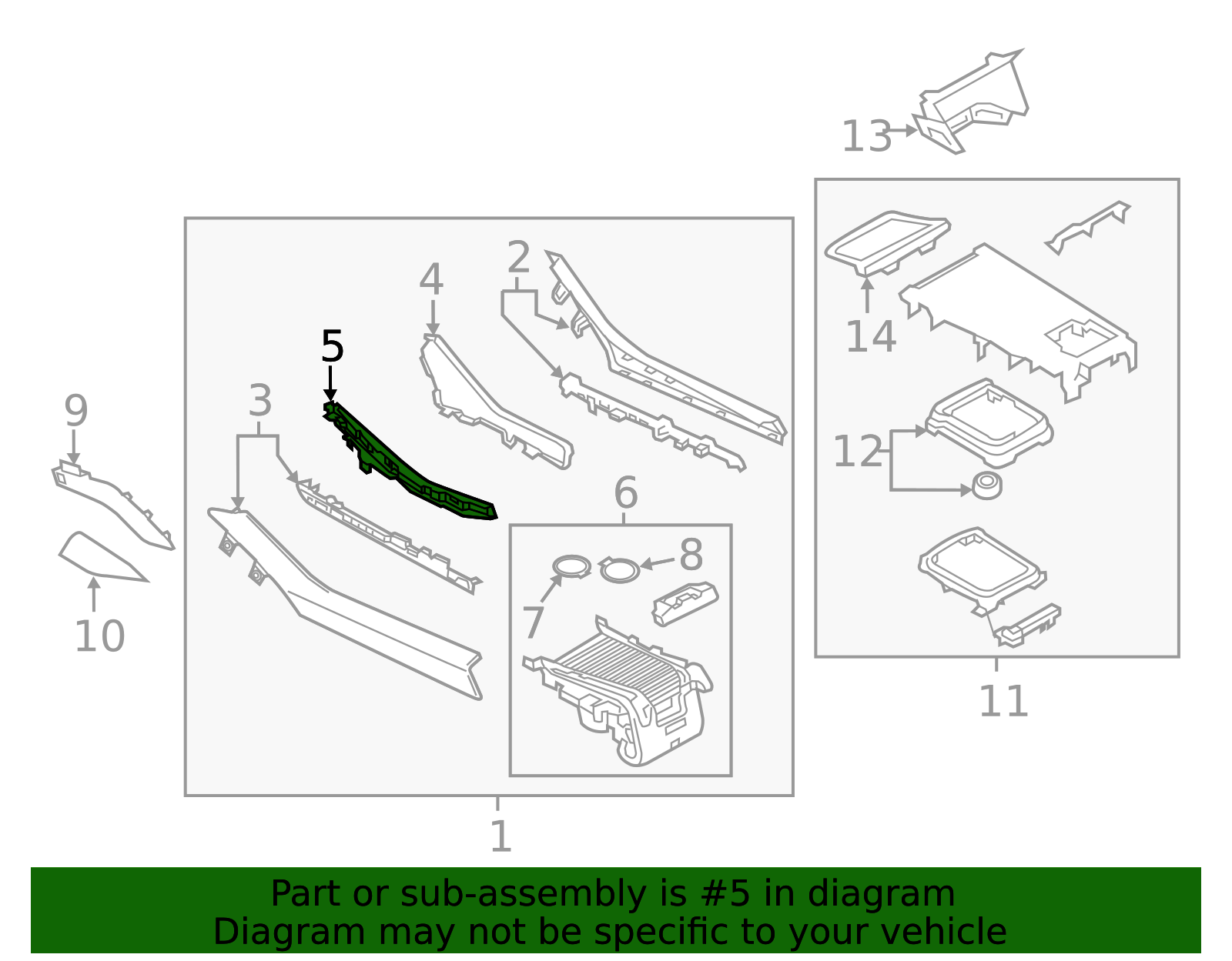 GRF5-64-924 - Upper Molding 2018-2021 Mazda 6 | MazdaParts.US Store