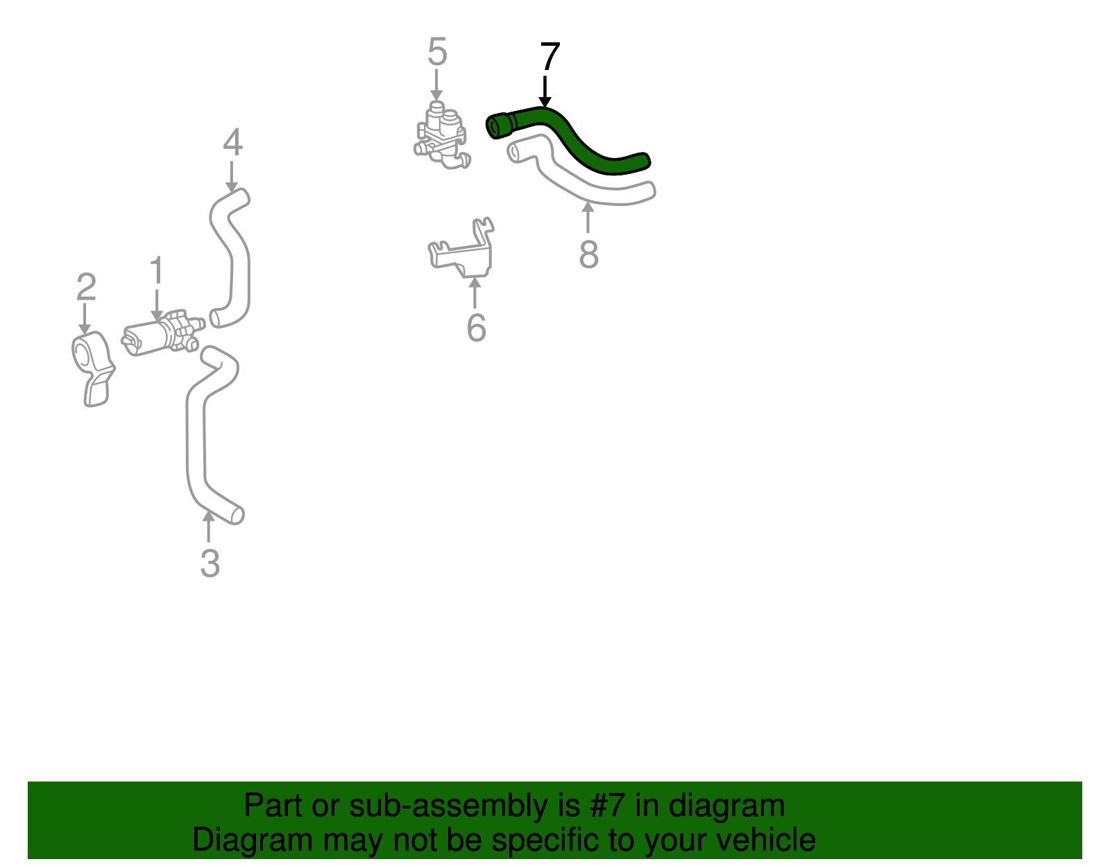 202-832-14-94 - HVAC Heater Hose 1994-2003 Mercedes-Benz | Mercedes ...