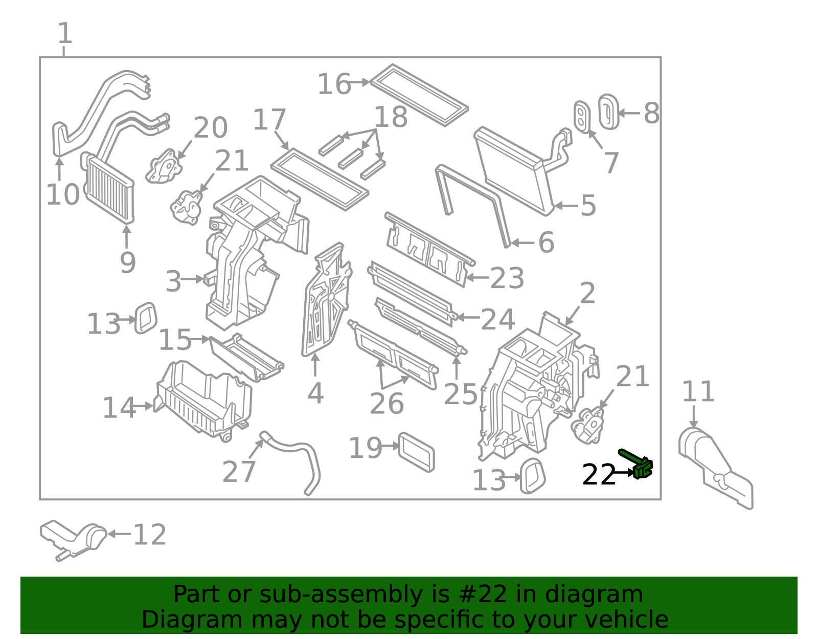 97614-3S100 - A/C Evaporator Temperature Sensor 2011-2016 Kia | Kia ...