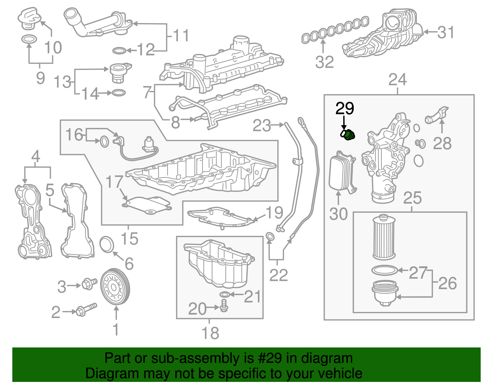 2009-2024 GM Engine Oil Pressure Sensor 12673134 GM | GMPartsDirect.com