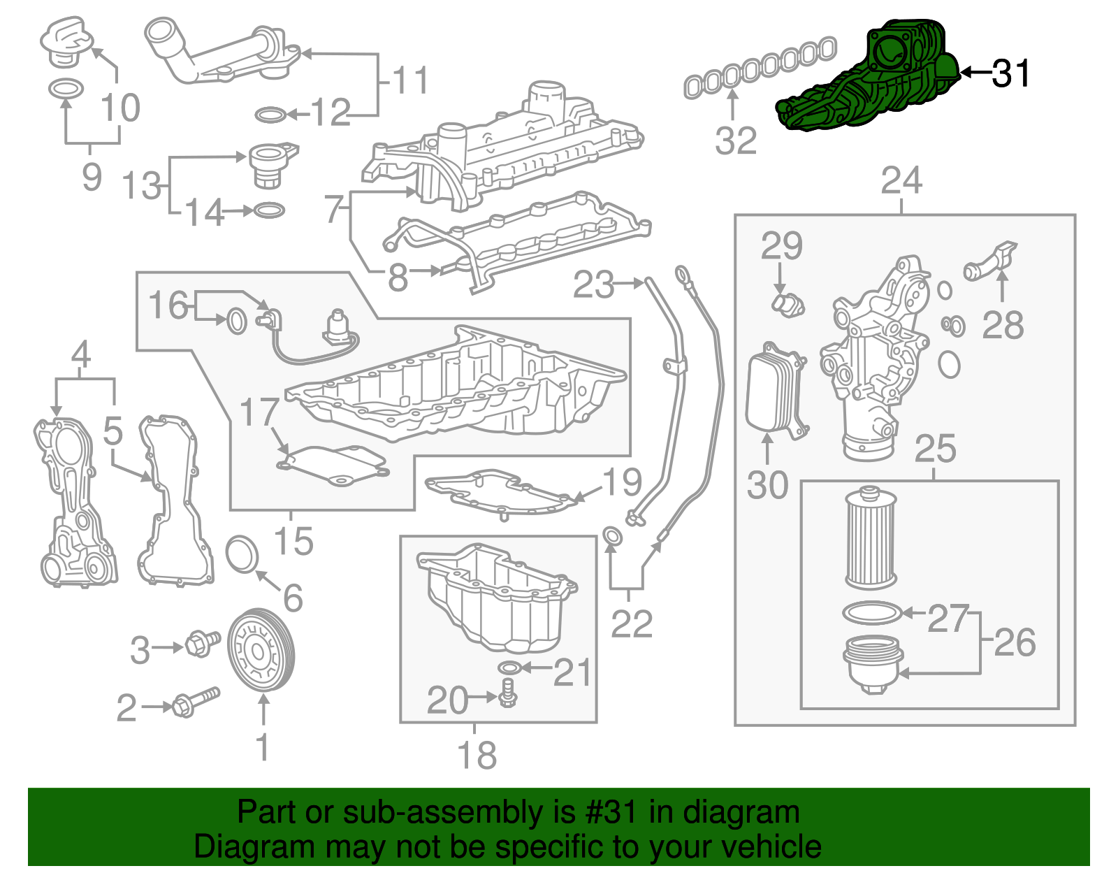 2017-2022 GM Intake Manifold 55598784 | Applegate Chevrolet Parts