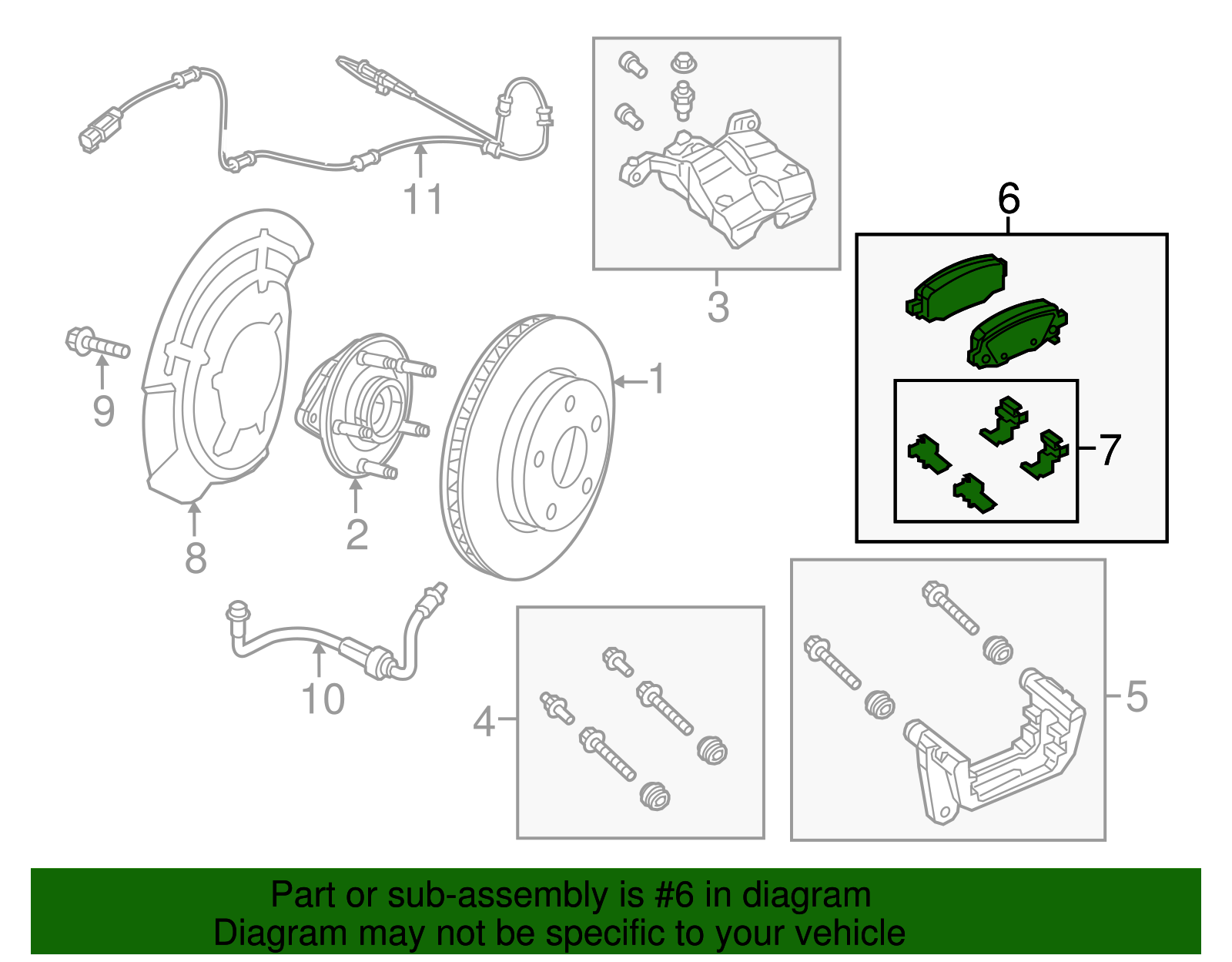 2014-2022 Jeep Cherokee Pad Kit 68225170AF | Mopar Parts Canada