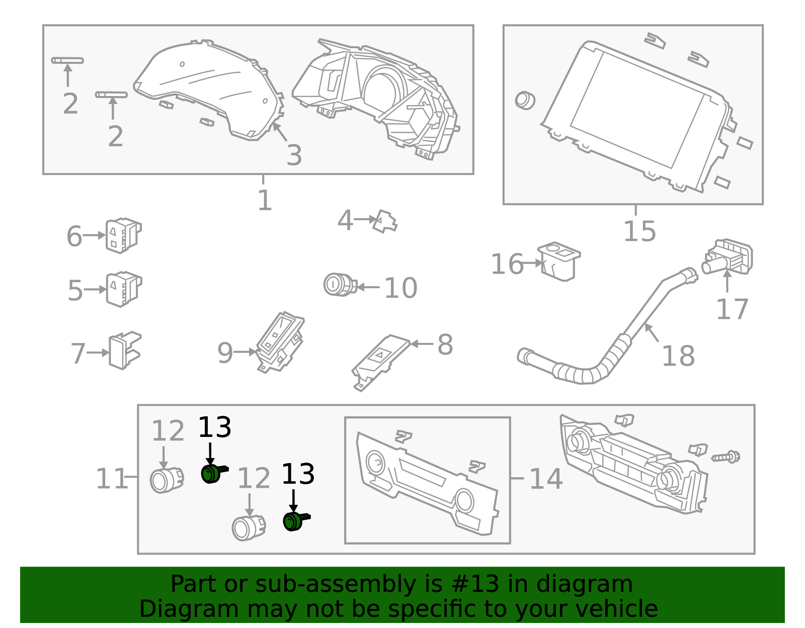 79623-TLA-A41ZA - 2017-2022 Honda CR-V - Knob Assembly Dial *NH900L ...