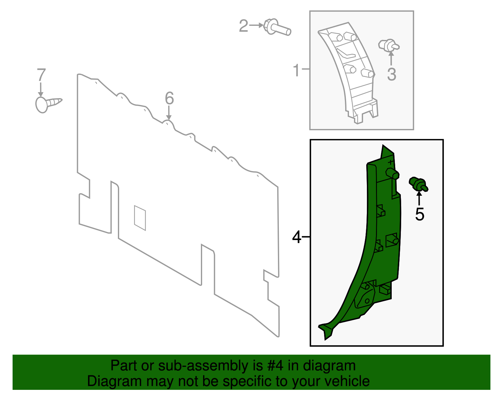 Genuine Toyota Lower Trim part# 62540-0C021-C3 for 2009-2021 Toyota ...