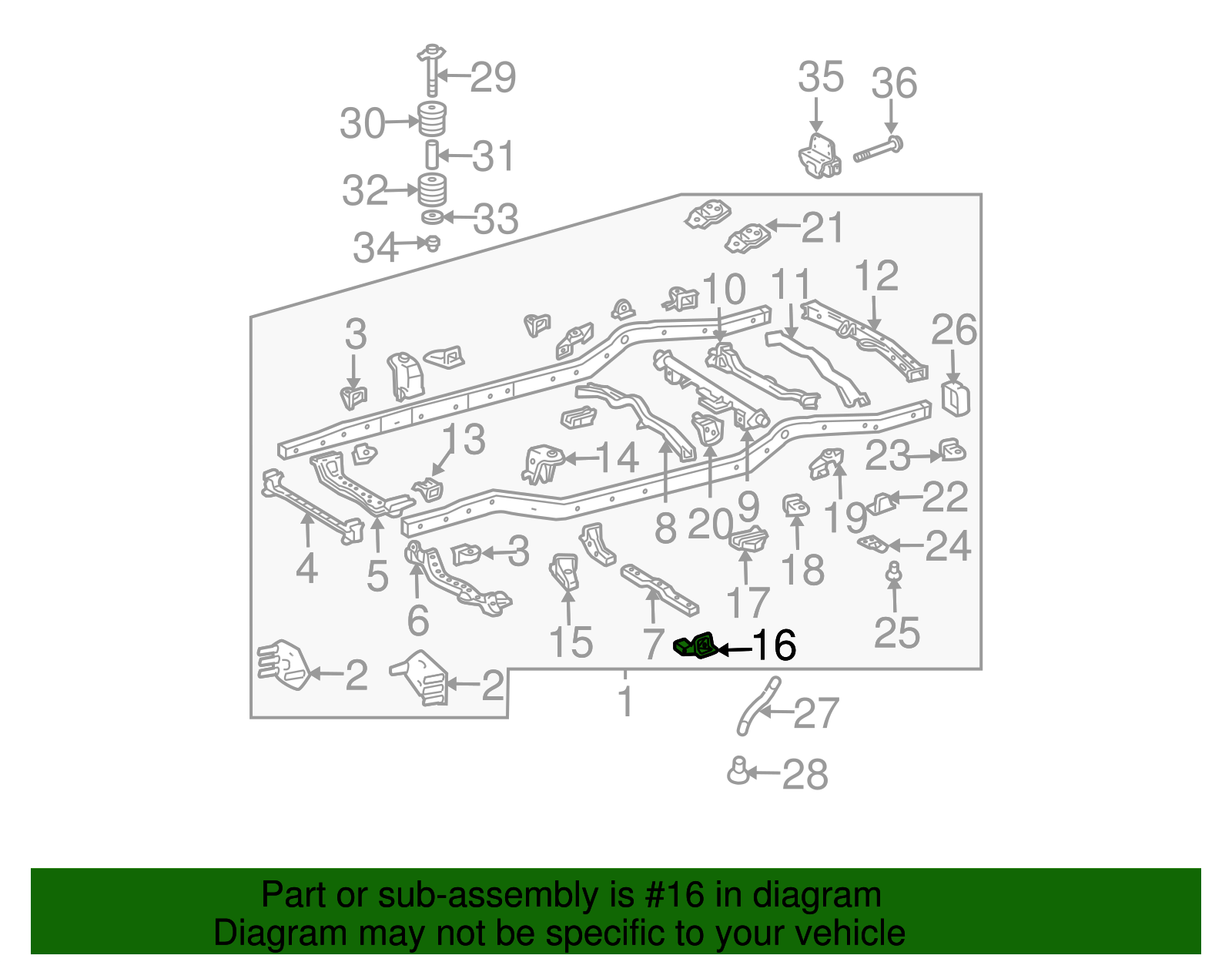 2003-2014 Toyota Mount Bracket 51025-60030 | Toyota Parts Center