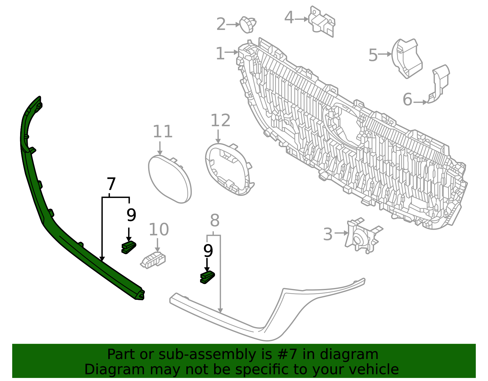 2024-2025 Mazda CX-90 Outer Molding KAAA-50-771 | TascaParts.com