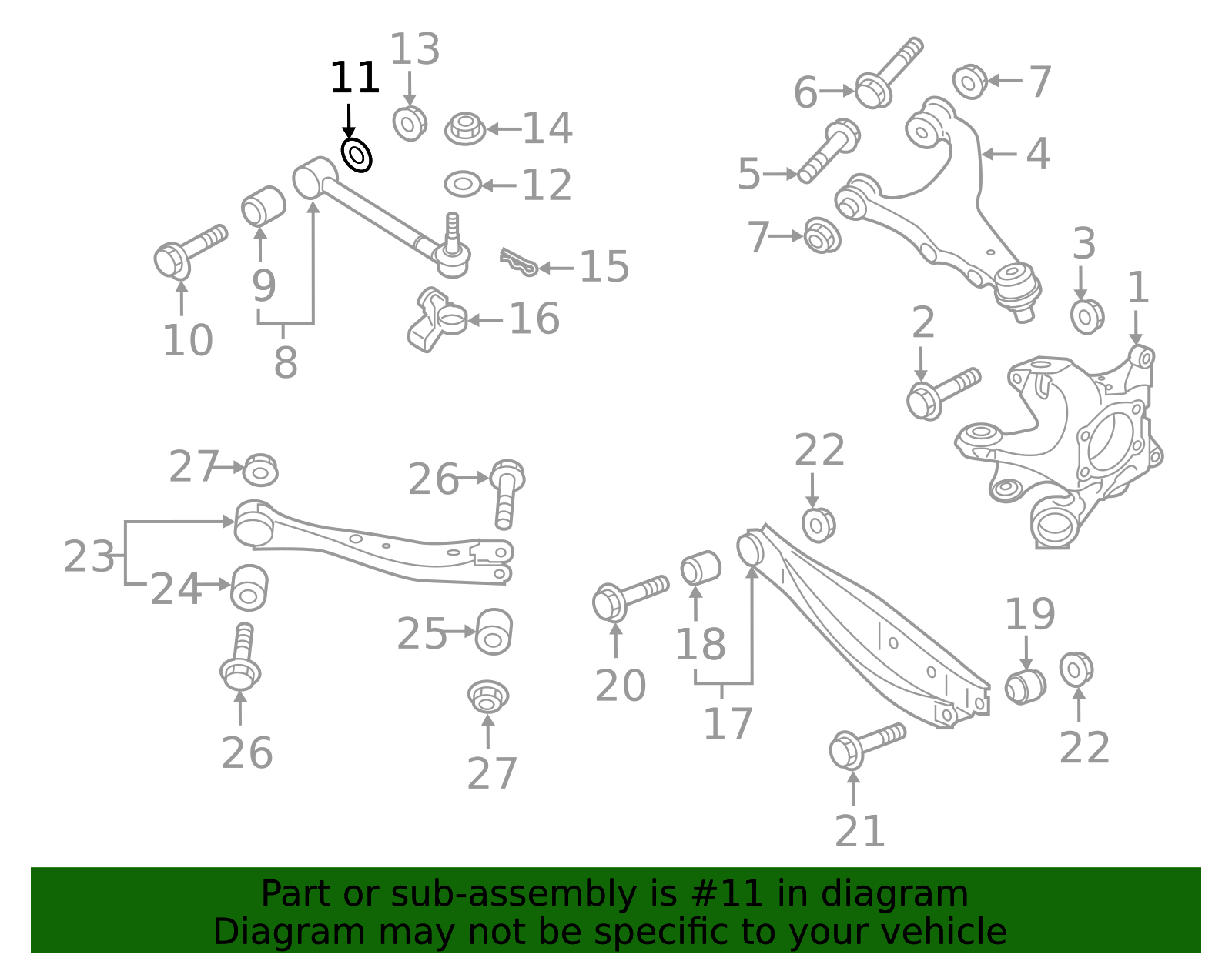 2012-2025 Subaru Lateral Arm Washer 903120003 | Subaru Parts Guys