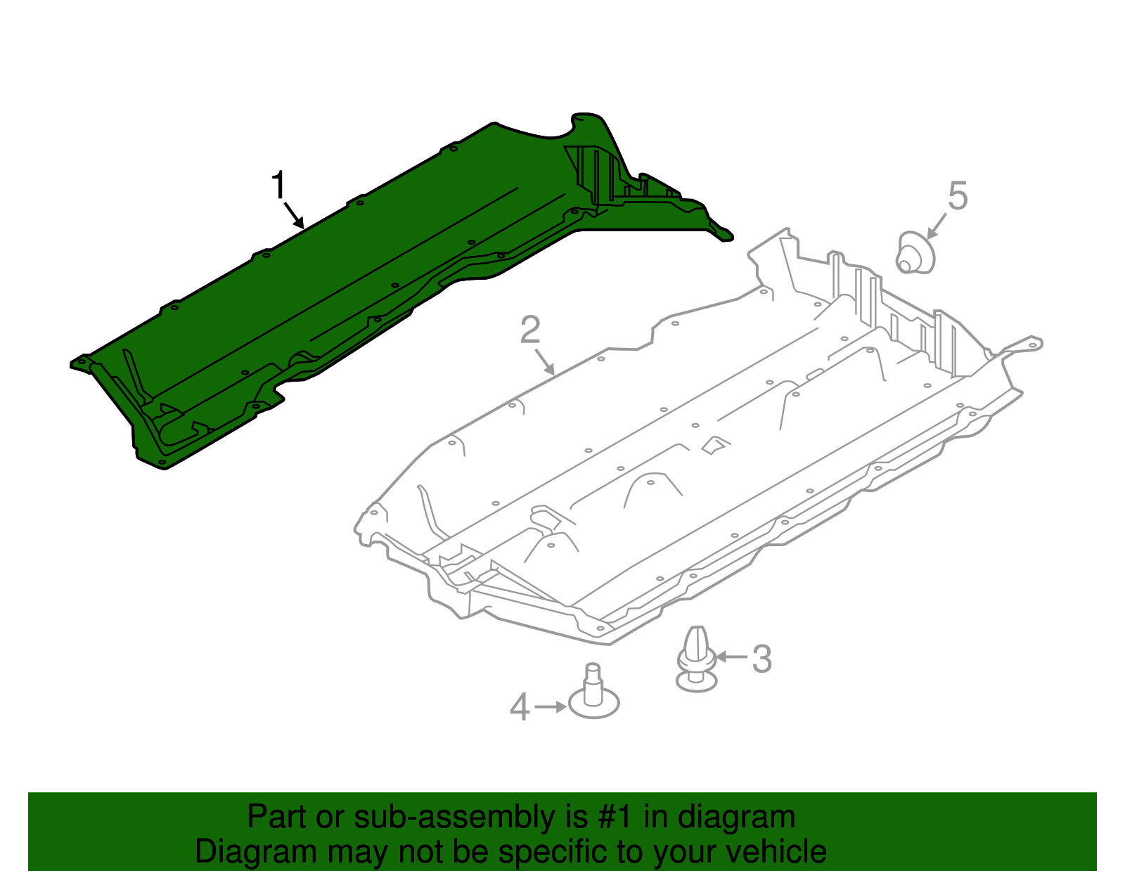 2015-2024 Nissan Murano Under Cover 74814-5AA0A | OEM Parts Online