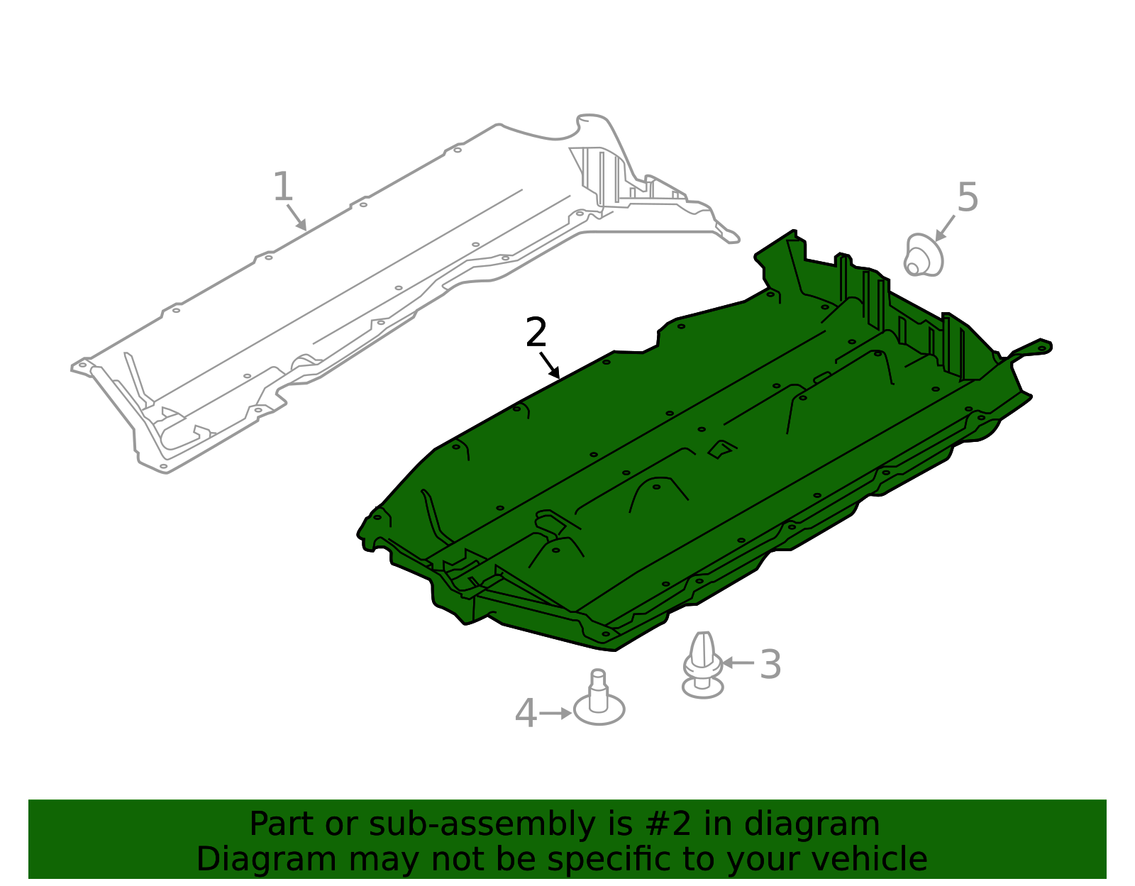 74815-5AA0A - Floor Pan Splash Shield 2015-2024 Nissan Murano ...