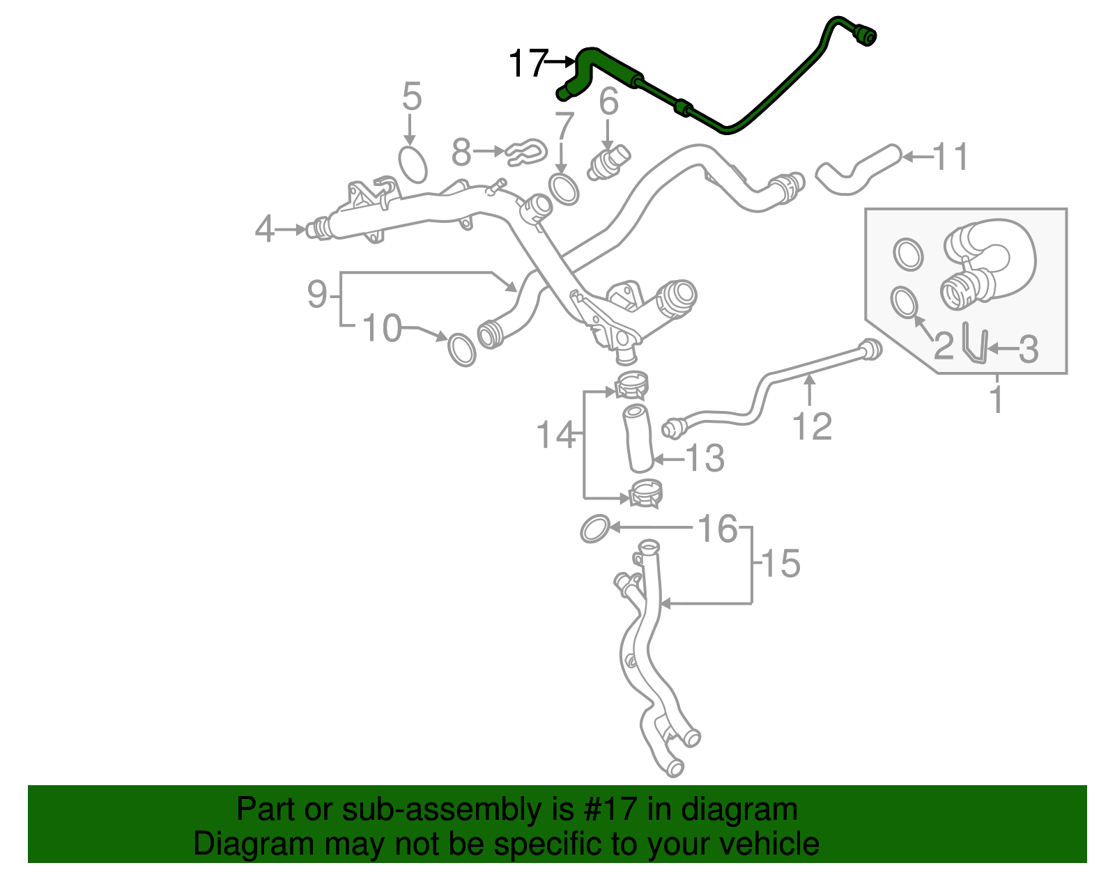 4G0-121-081-AH - Upper Pipe 2012-2015 Audi | Audi OEM Parts Guy