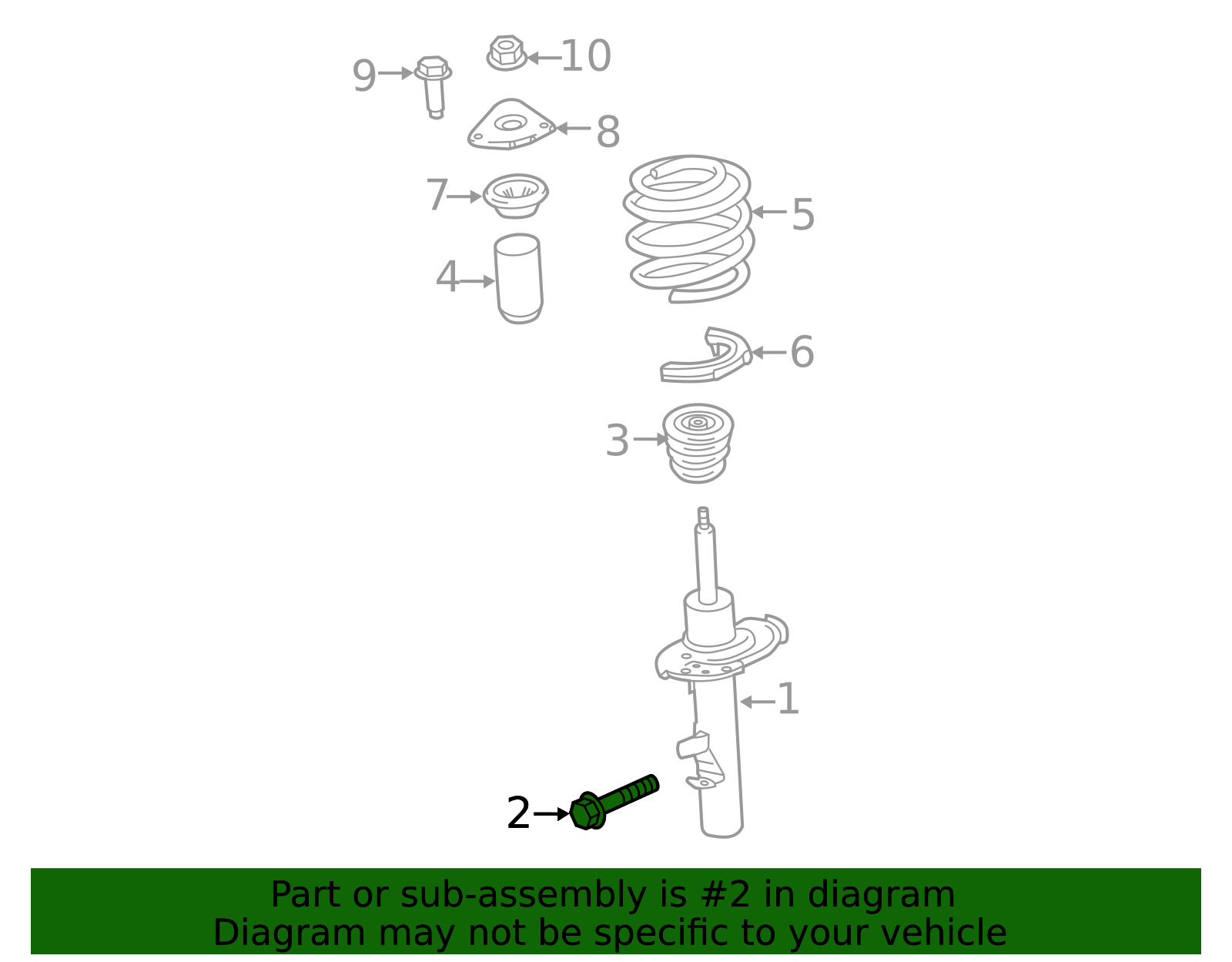 2010-2023 Ford Strut Lower Bolt W703214-S442 | OEM Parts Online