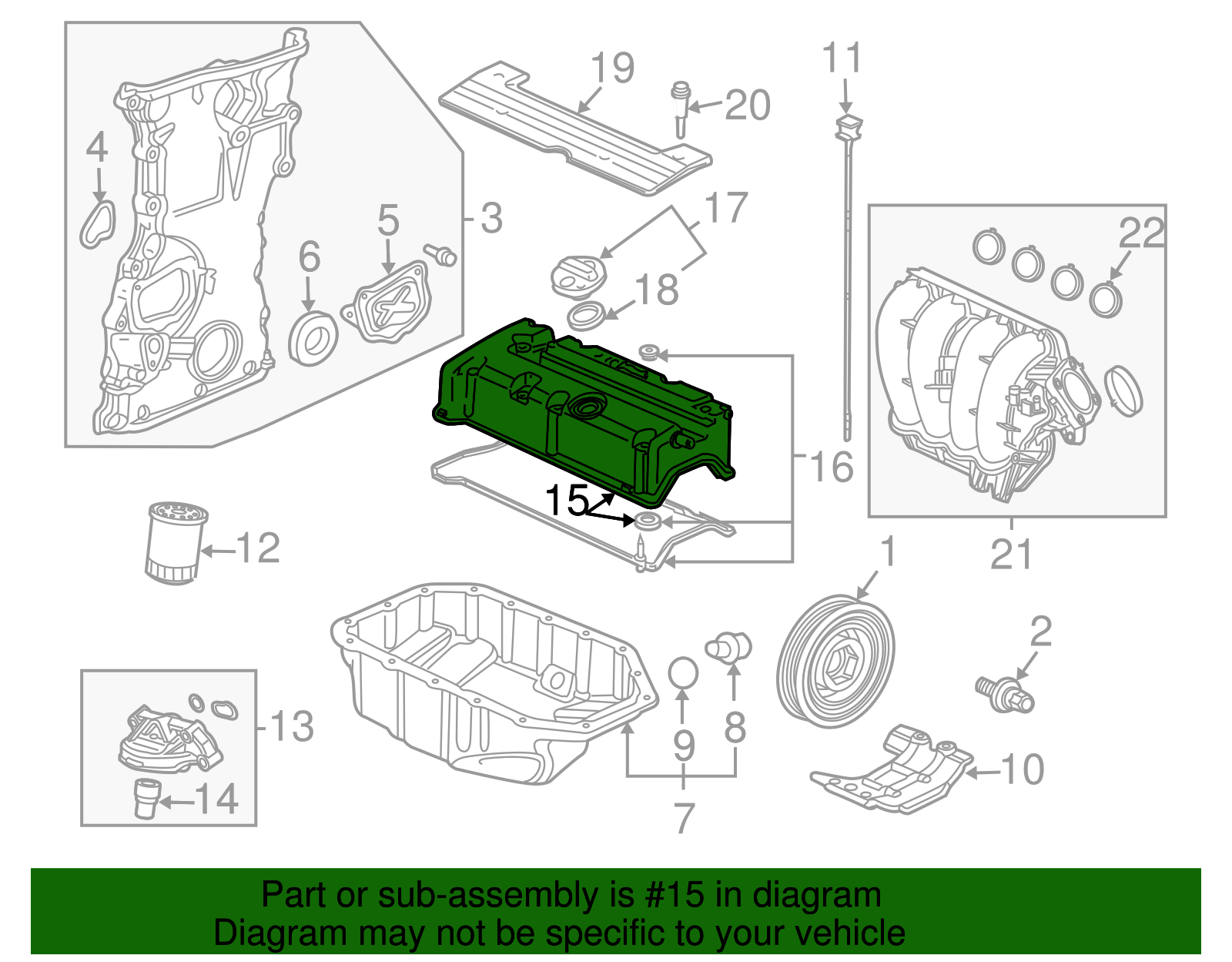 12310-R40-A00 - Valve Cover 2008-2015 Honda | Honda Parts Online