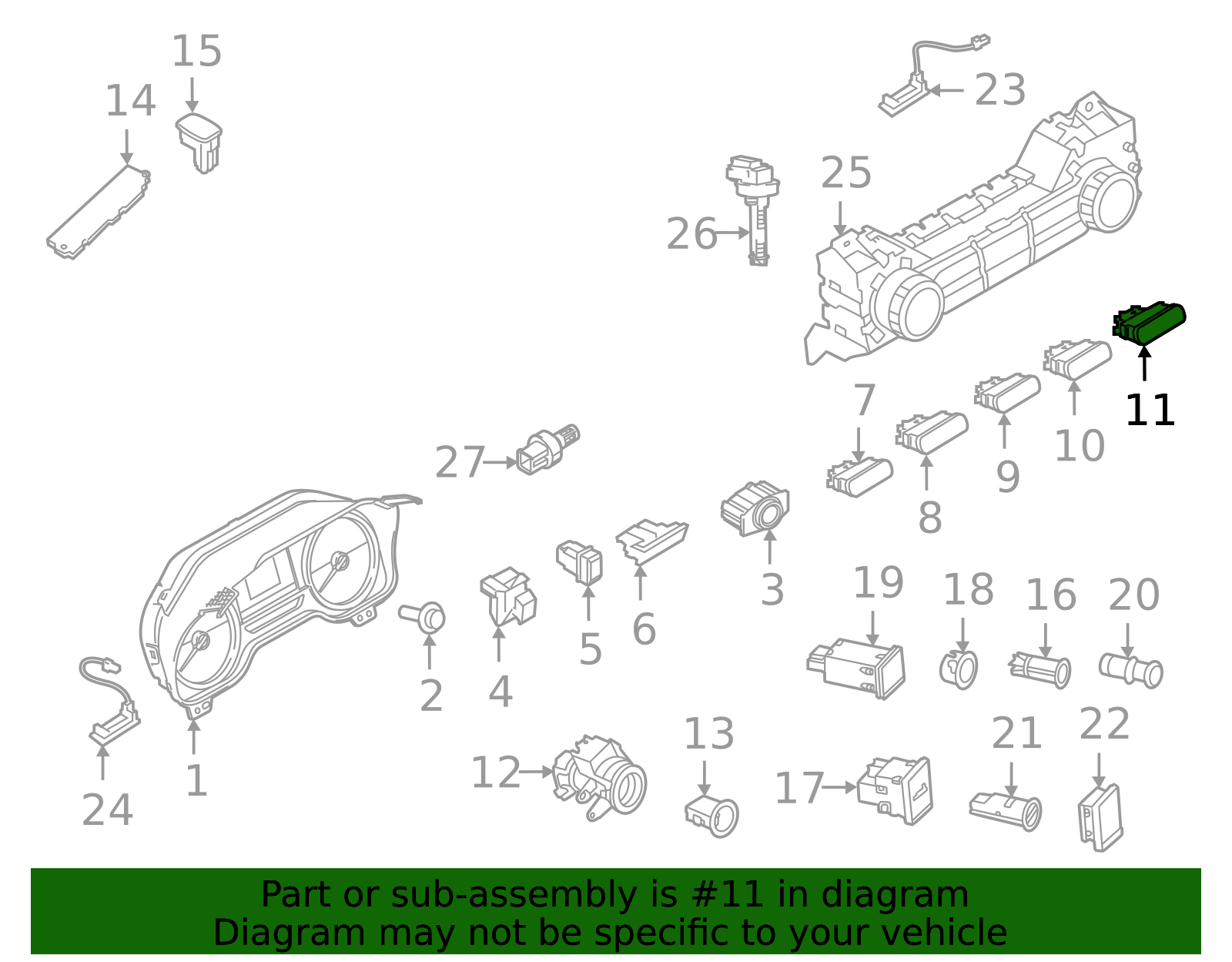 2021-2025 Ford Motorcraft™ Traction Control Switch SW-8522 | Varsity Ford