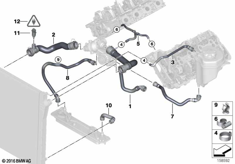 17127536230 - BMW Coolant Hose Retail Performance Auto Parts
