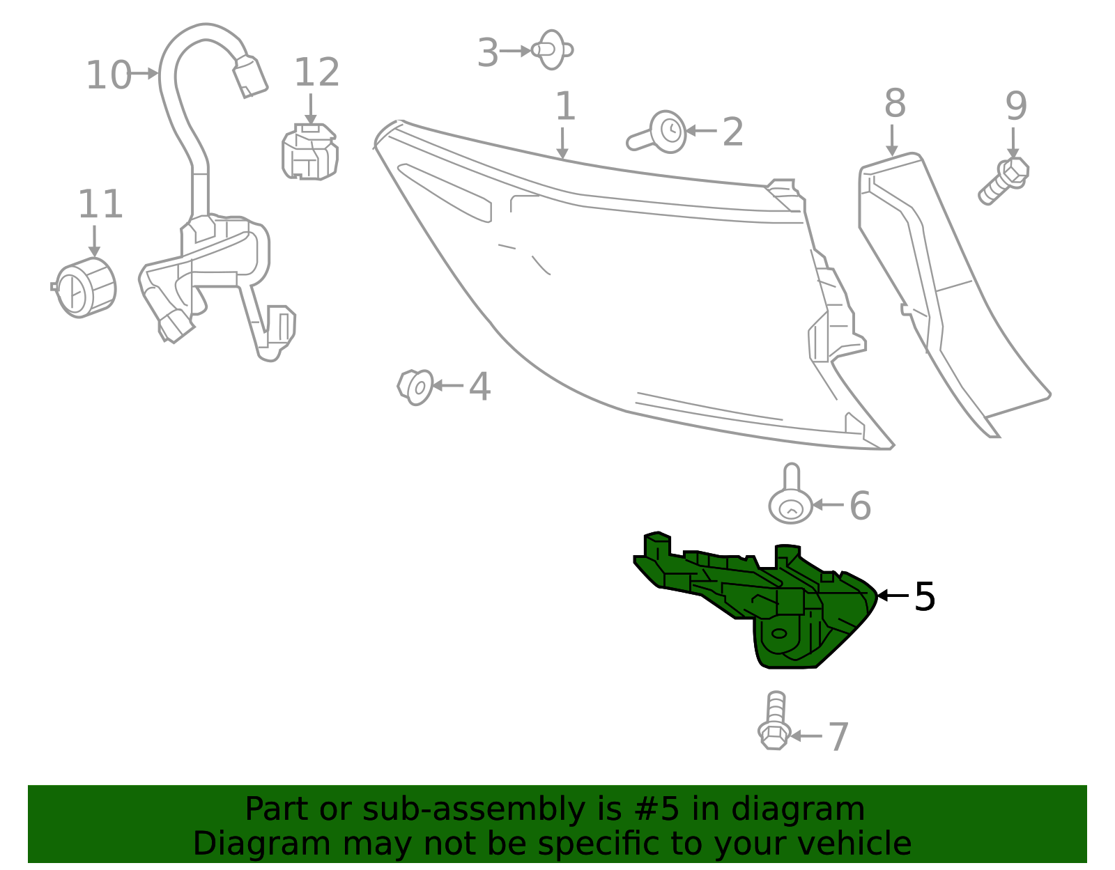 52563-12240 - 2019-2024 Toyota - Tail Lamp Assembly Bracket | Toyota ...